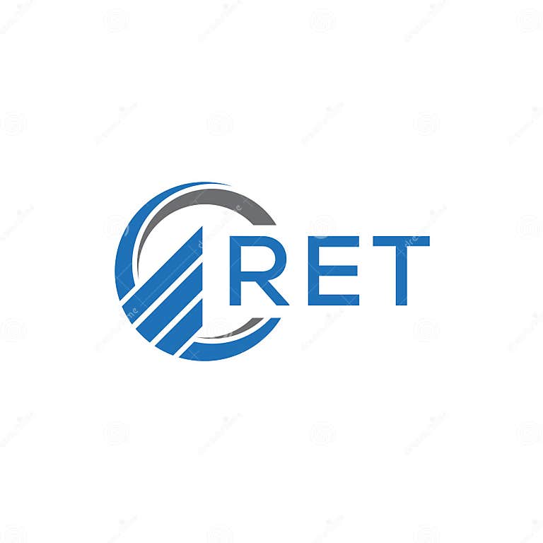 RET Abstract Technology Logo Design on White Background. RET Creative ...