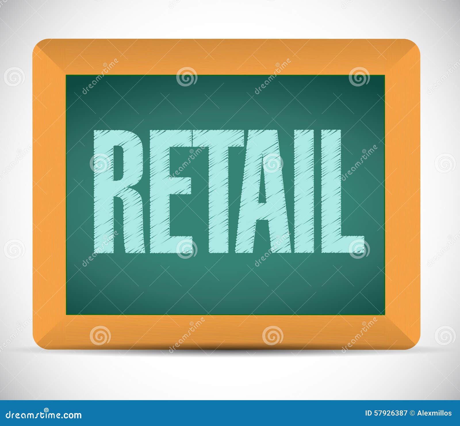 Retail Chalkboard Sign Concept Illustration Stock Illustration ...