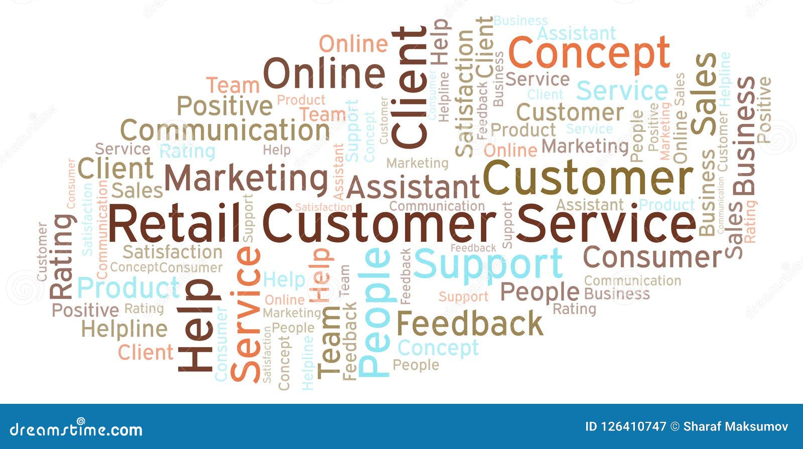 Retail Customer Service Word Cloud. Stock Illustration - Illustration ...