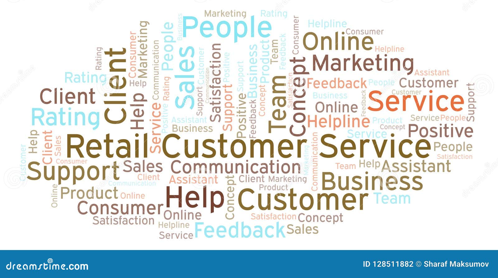 Retail Customer Service Word Cloud. Stock Illustration - Illustration ...