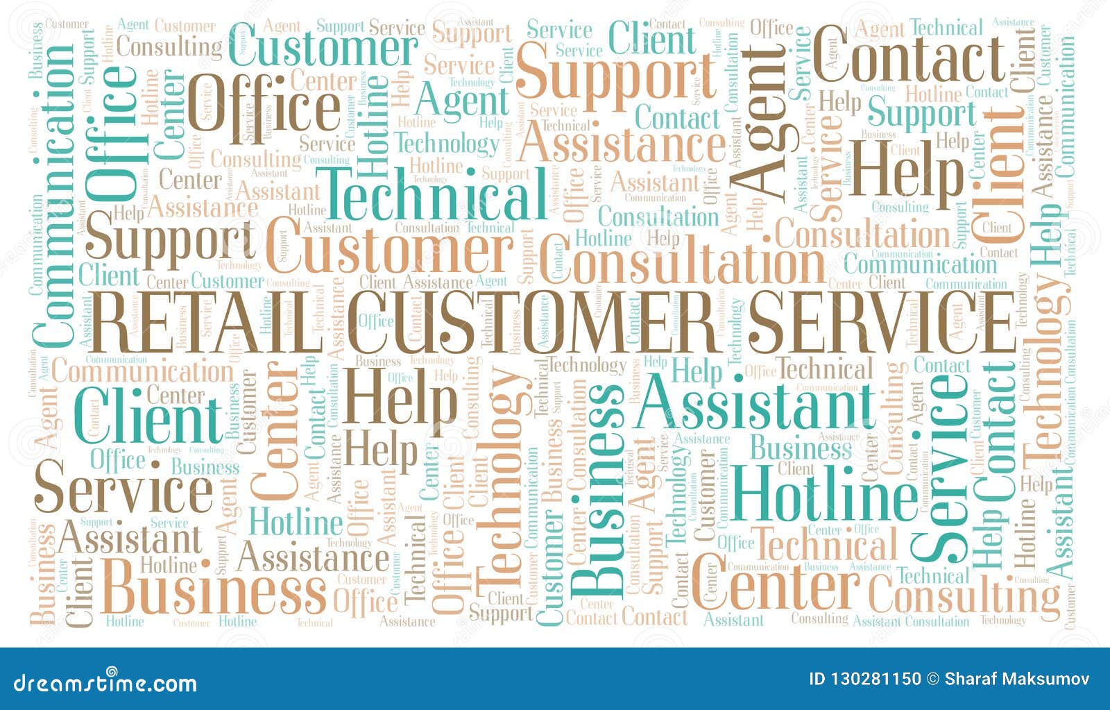 Retail Customer Service Word Cloud. Stock Illustration - Illustration ...