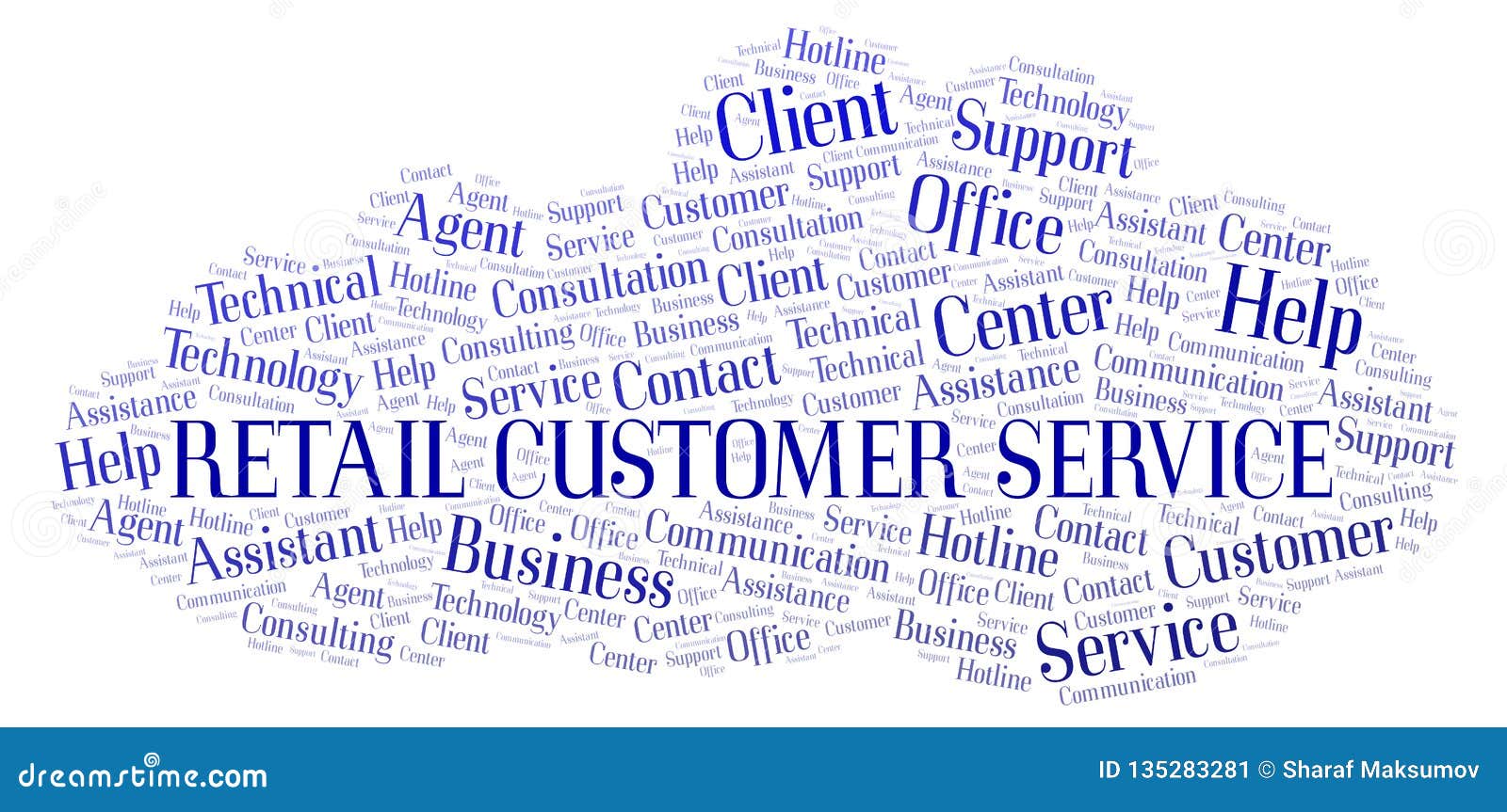 Retail Customer Service Word Cloud Stock Illustration - Illustration of ...