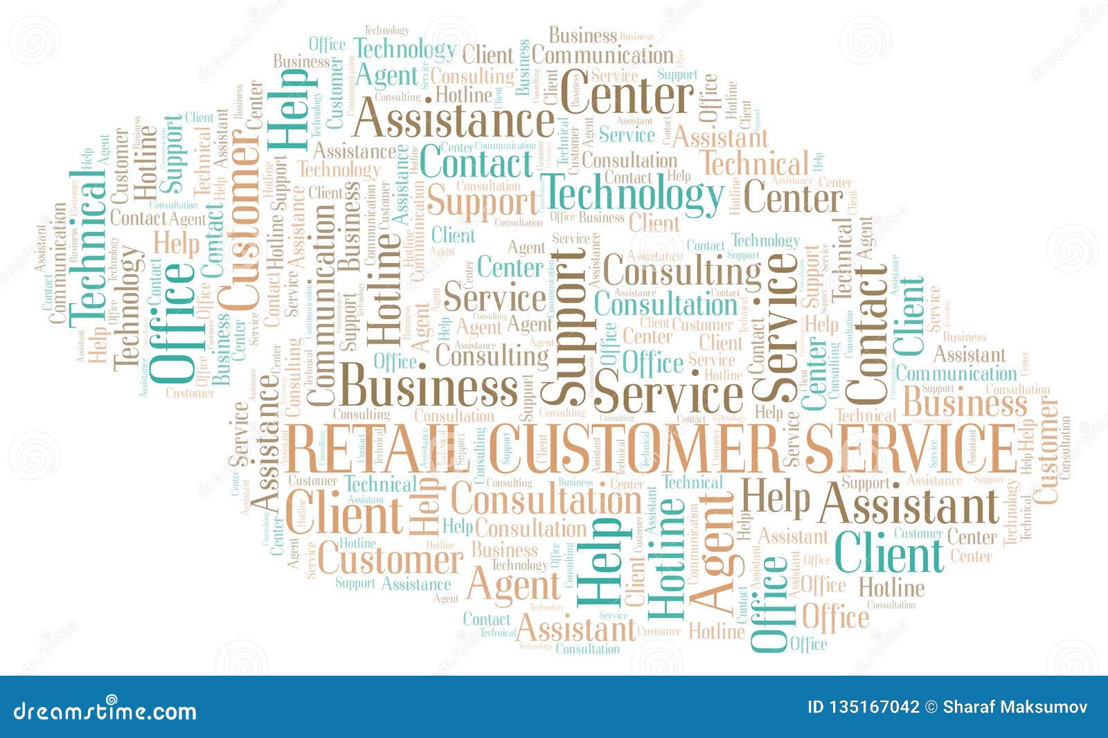 Retail Customer Service Word Cloud Stock Illustration - Illustration of ...