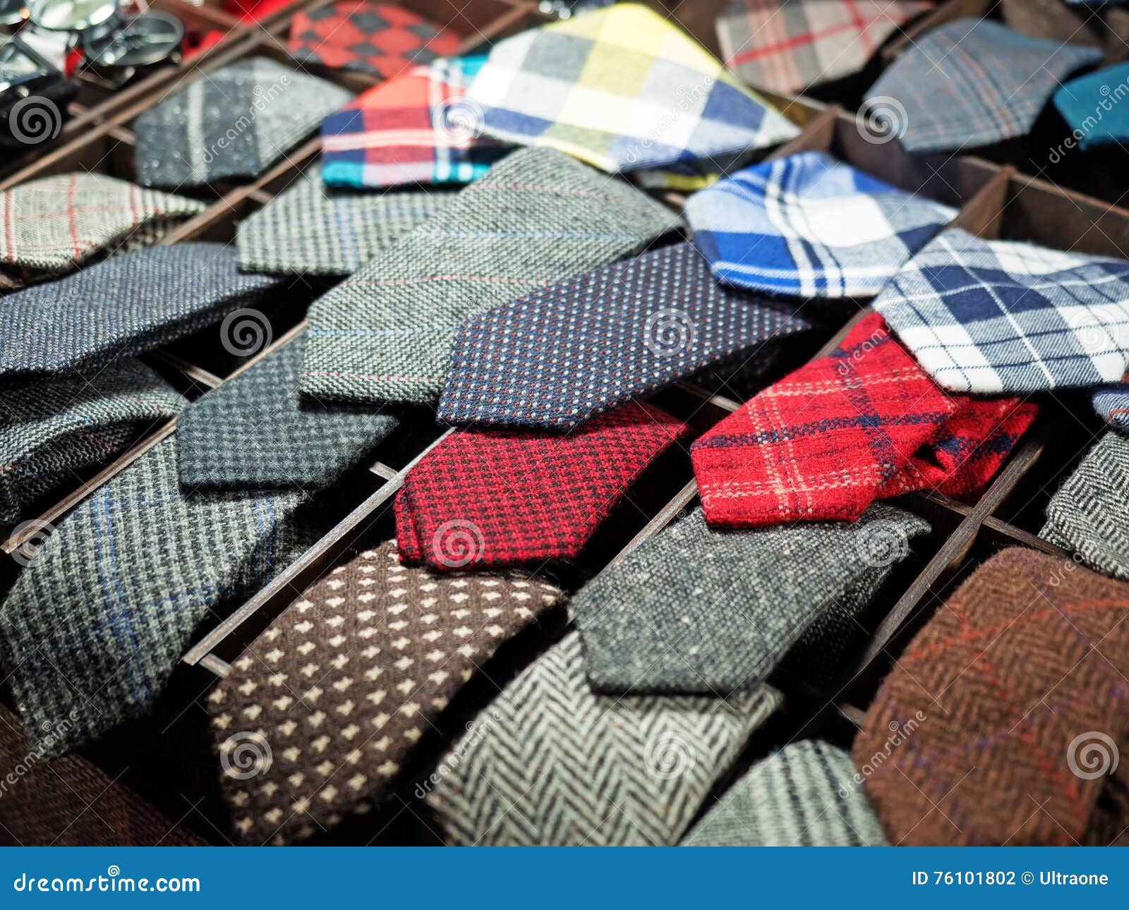Retail Display of Handmade Ties Stock Photo - Image of necktie, group ...