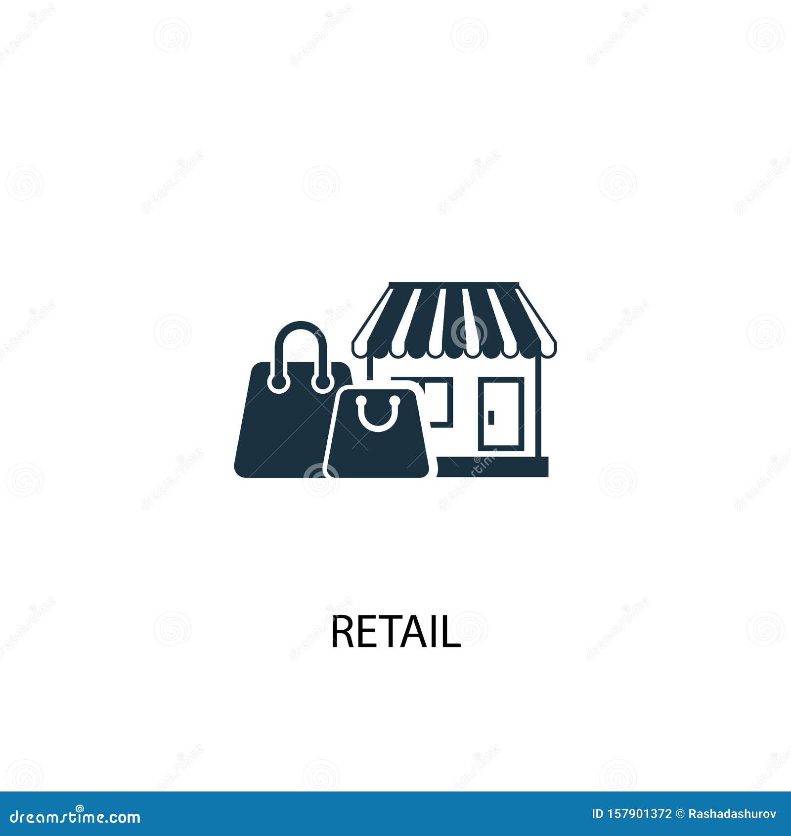 Retail Icon. Simple Element Illustration Stock Vector - Illustration of ...