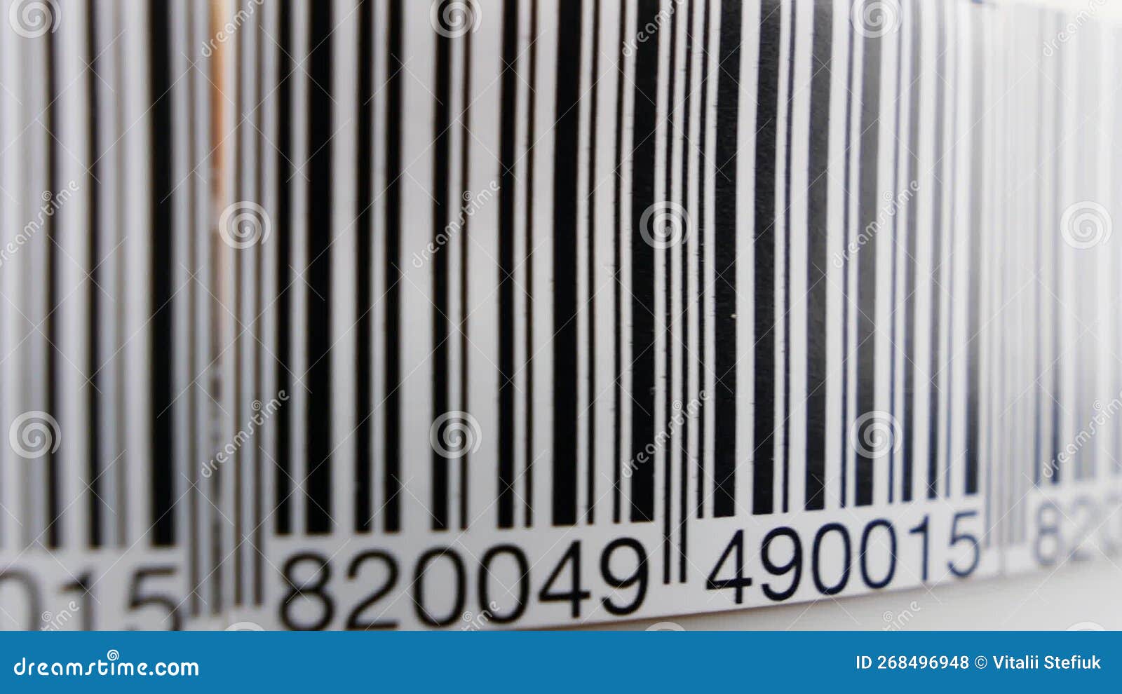 Retail label barcode stock footage. Video of package - 268496948