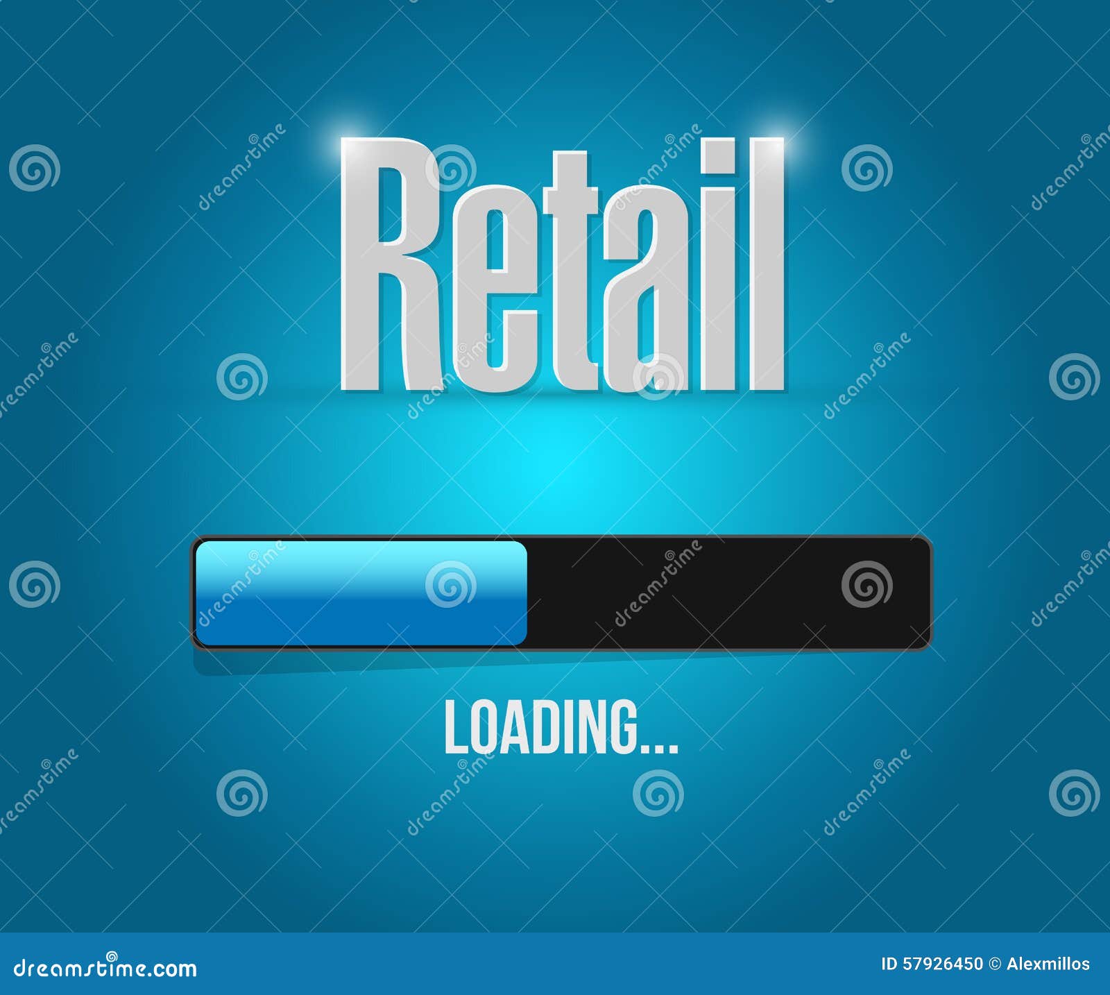 Retail Loading Bar Sign Concept Illustration Stock Illustration ...