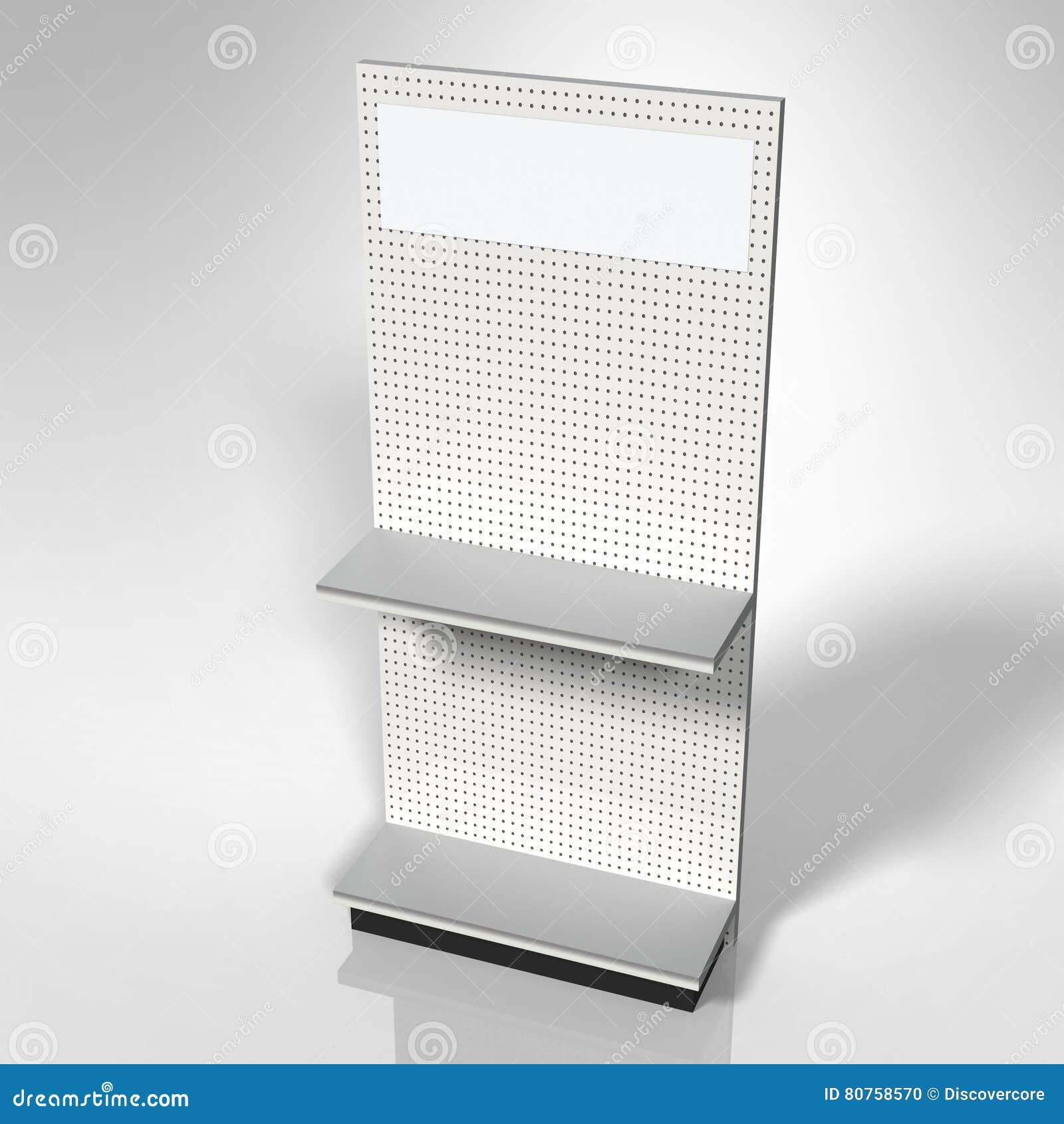 Retail Merchandising Shelf Template Stock Illustration - Illustration ...