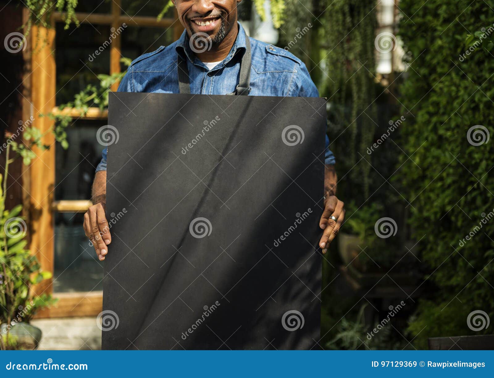 Retail Shop Store Blank Placard Copy-Space Sign Stock Image - Image of ...