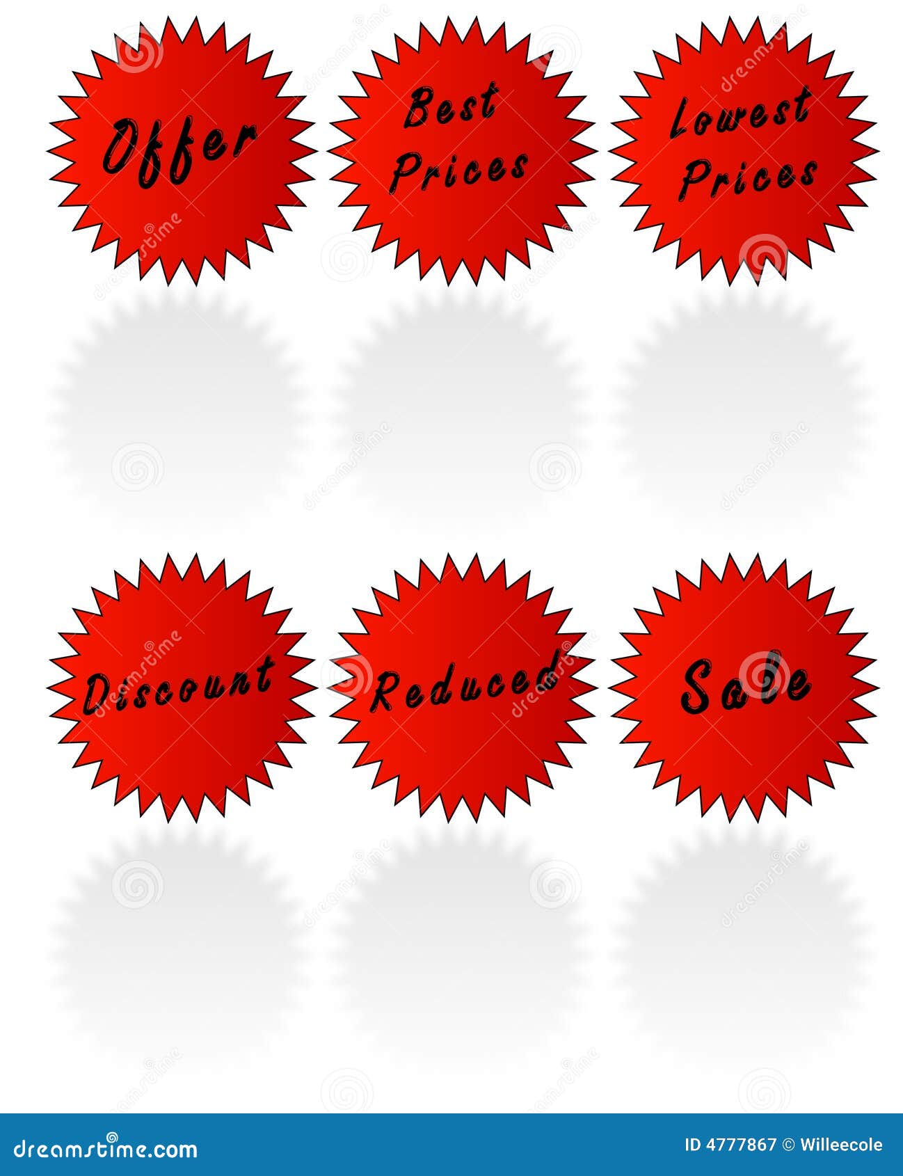 Retail stickers stock vector. Illustration of peel, business - 4777867