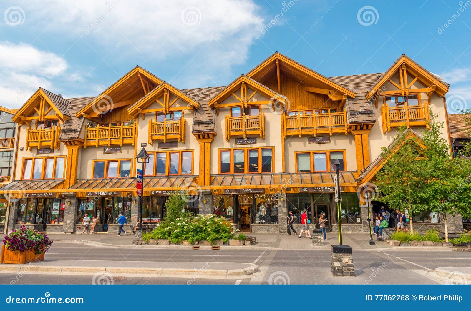 Retail Store Architecture of Banff Editorial Stock Photo - Image of ...