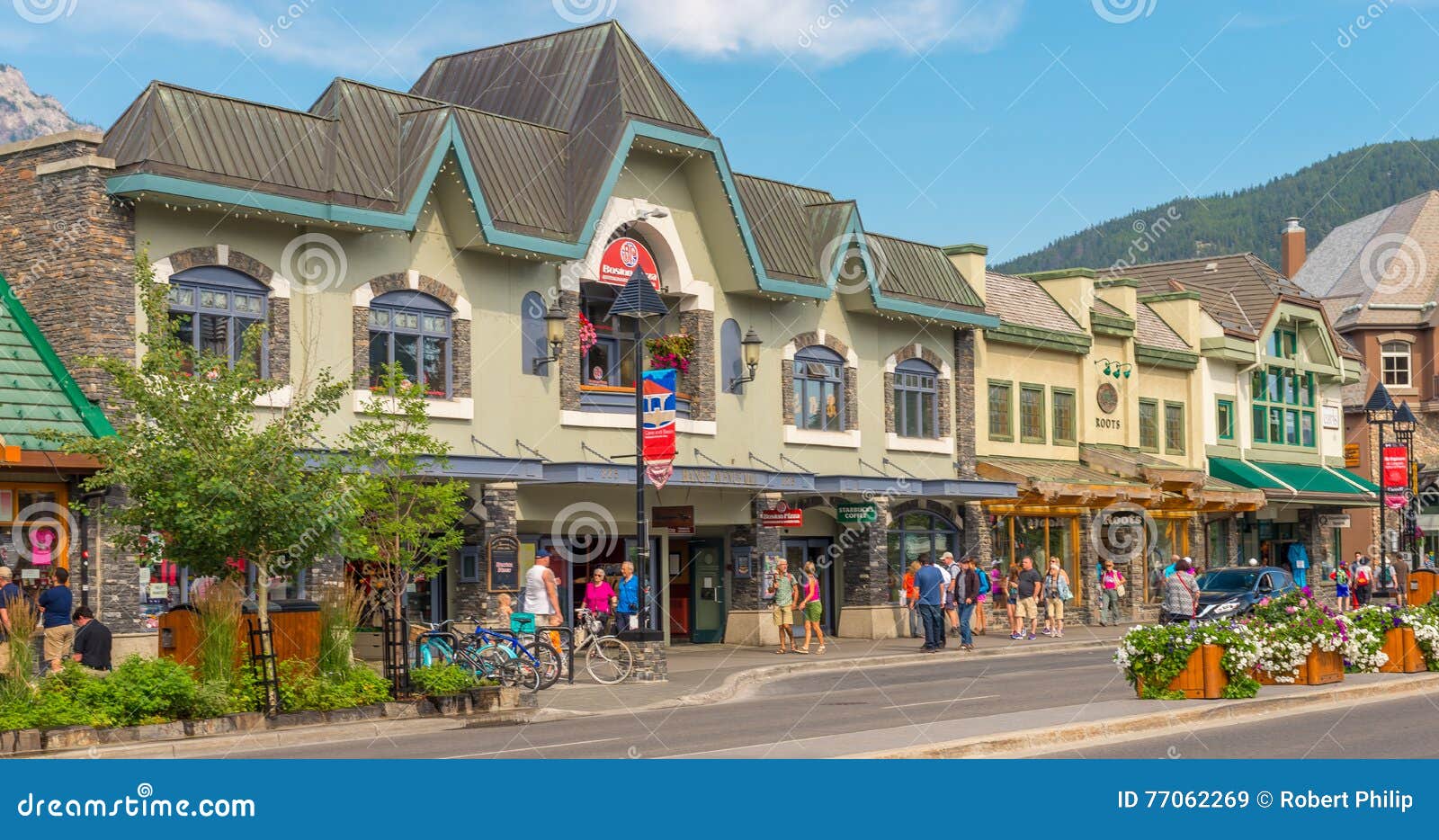 Retail Store Architecture of Banff Editorial Stock Image - Image of ...