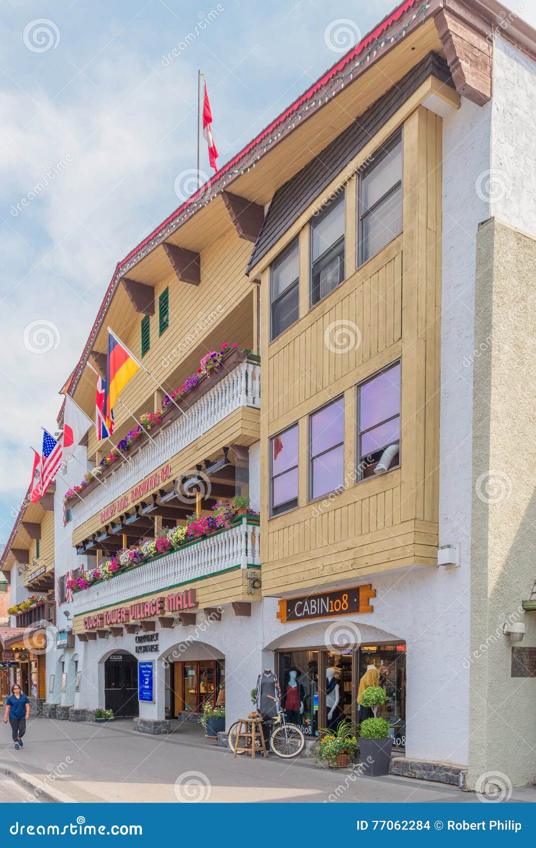 Retail Store Architecture of Banff Editorial Stock Image - Image of ...