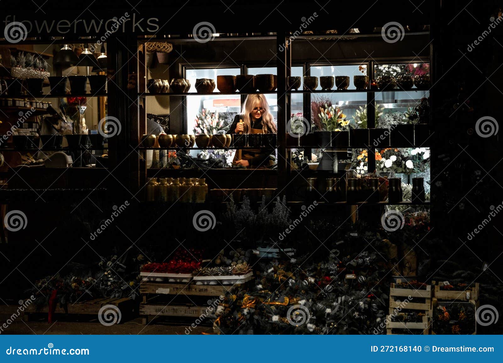 Retail Store Showcasing a Wide Array of Vibrant Flowers Showcased in ...