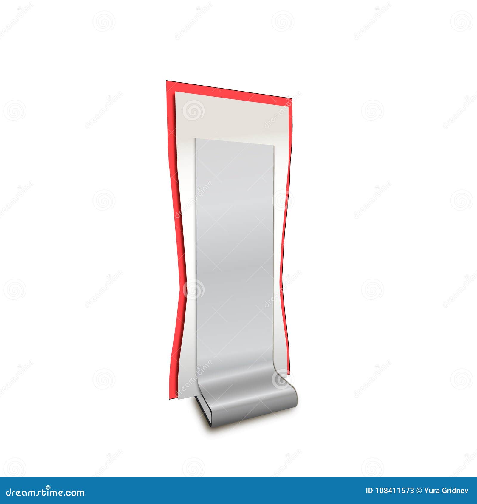 Retail Trade Stand Stand Banner on the White Background. Mock Up ...