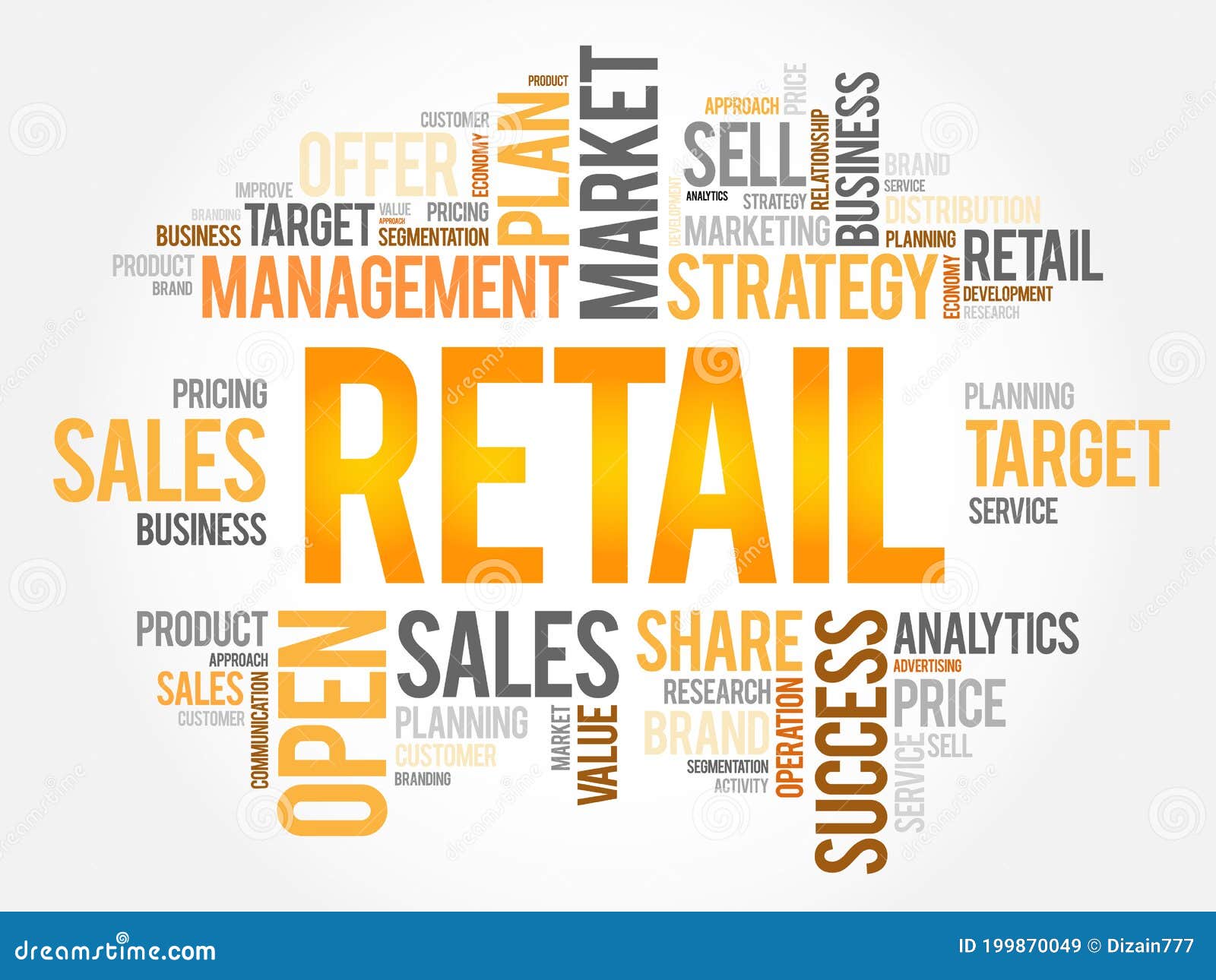 Retail word cloud stock illustration. Illustration of cooperation ...