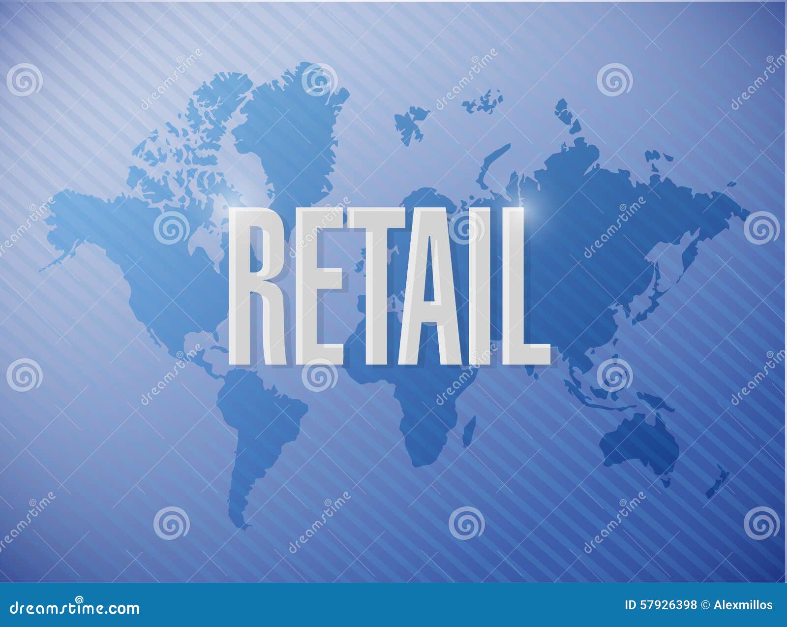 Retail World Map Sign Concept Illustration Stock Illustration ...