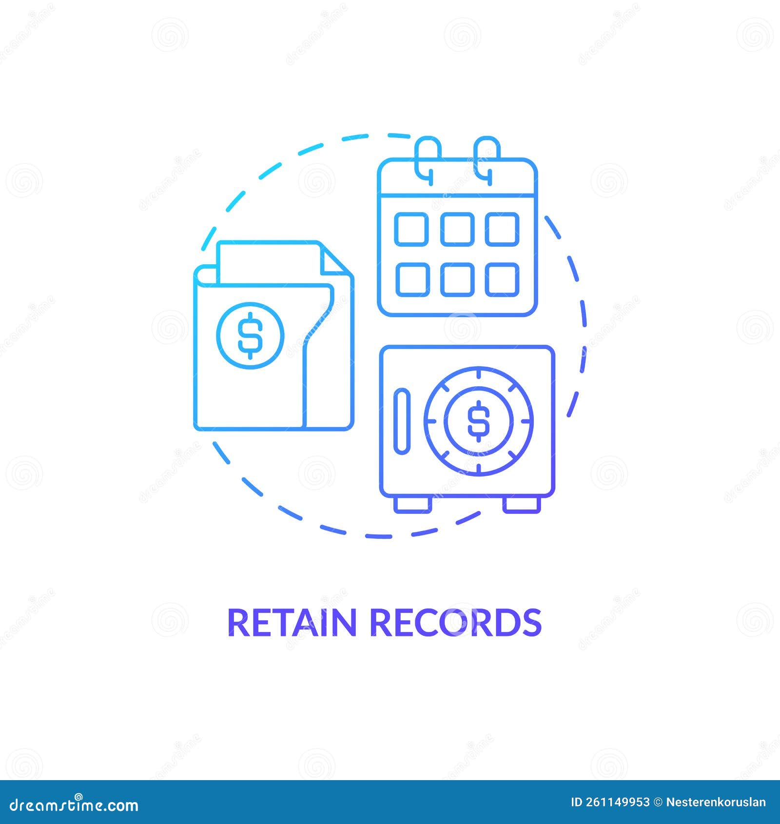 Retain Modern Flat Design Blue Abstract Background Stock Image ...