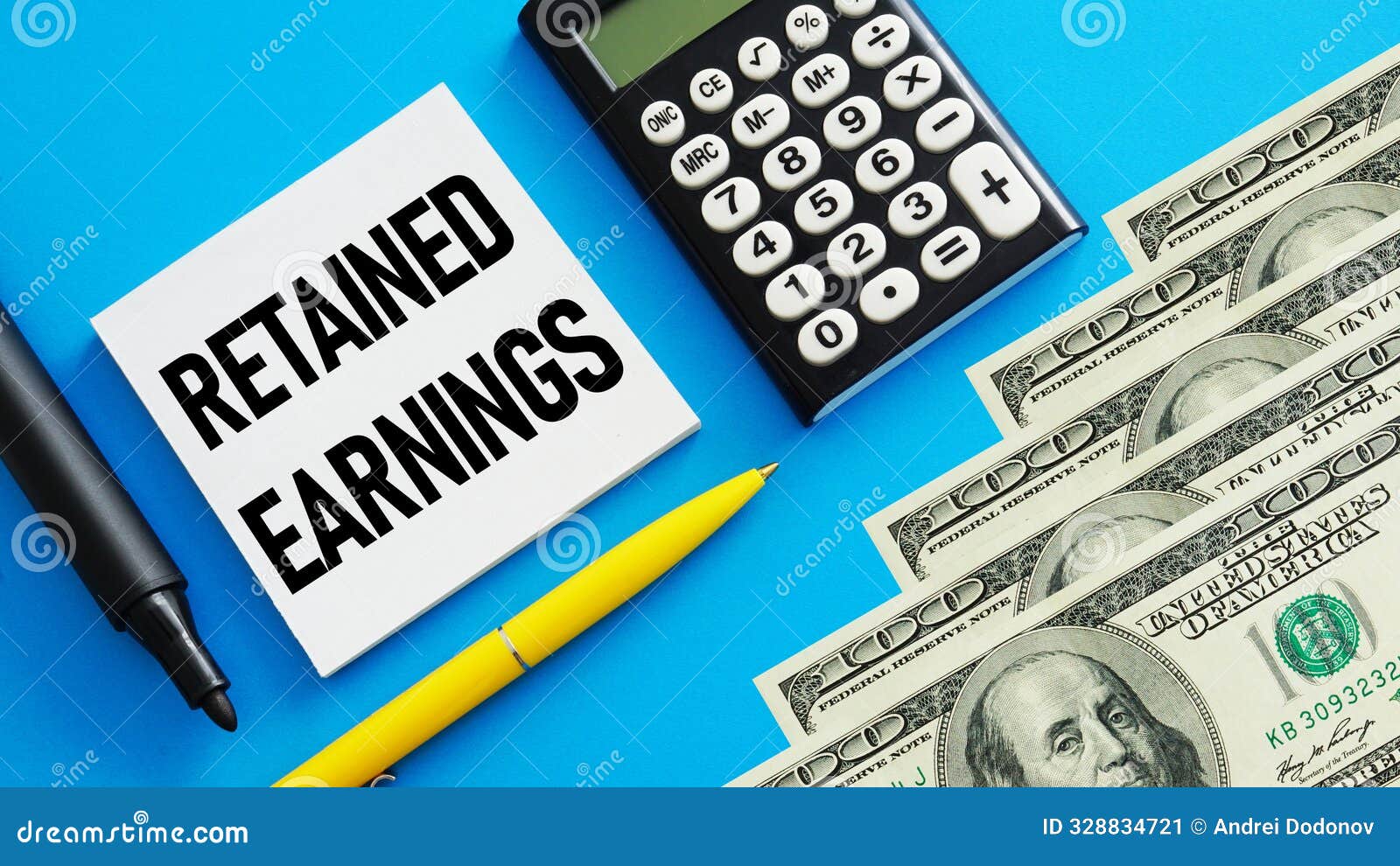 Retained Earnings are Shown Using the Text Stock Image - Image of ...