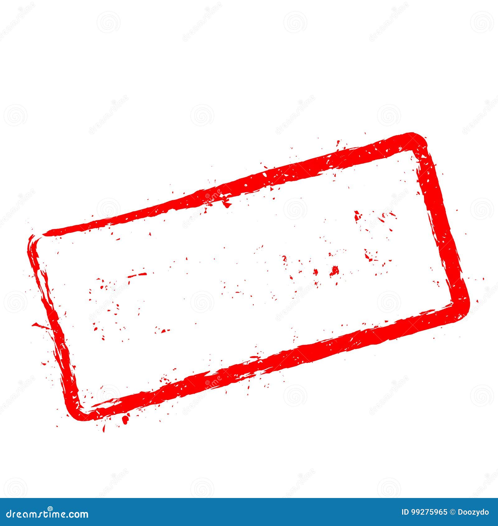 Retained Red Rubber Stamp Isolated on White. Stock Vector ...