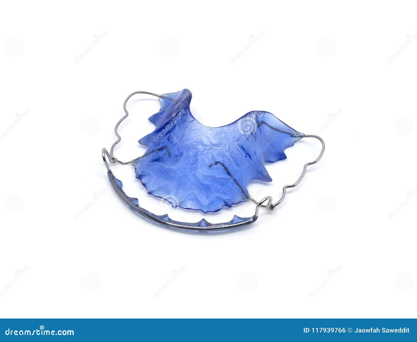 Retainer Blue on a White Background, Isolated Stock Photo - Image of ...