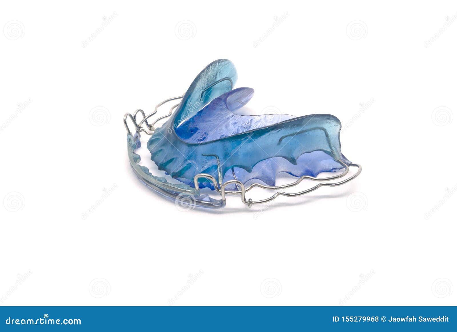 Retainer Blue on a White Background, Isolated Stock Photo - Image of ...