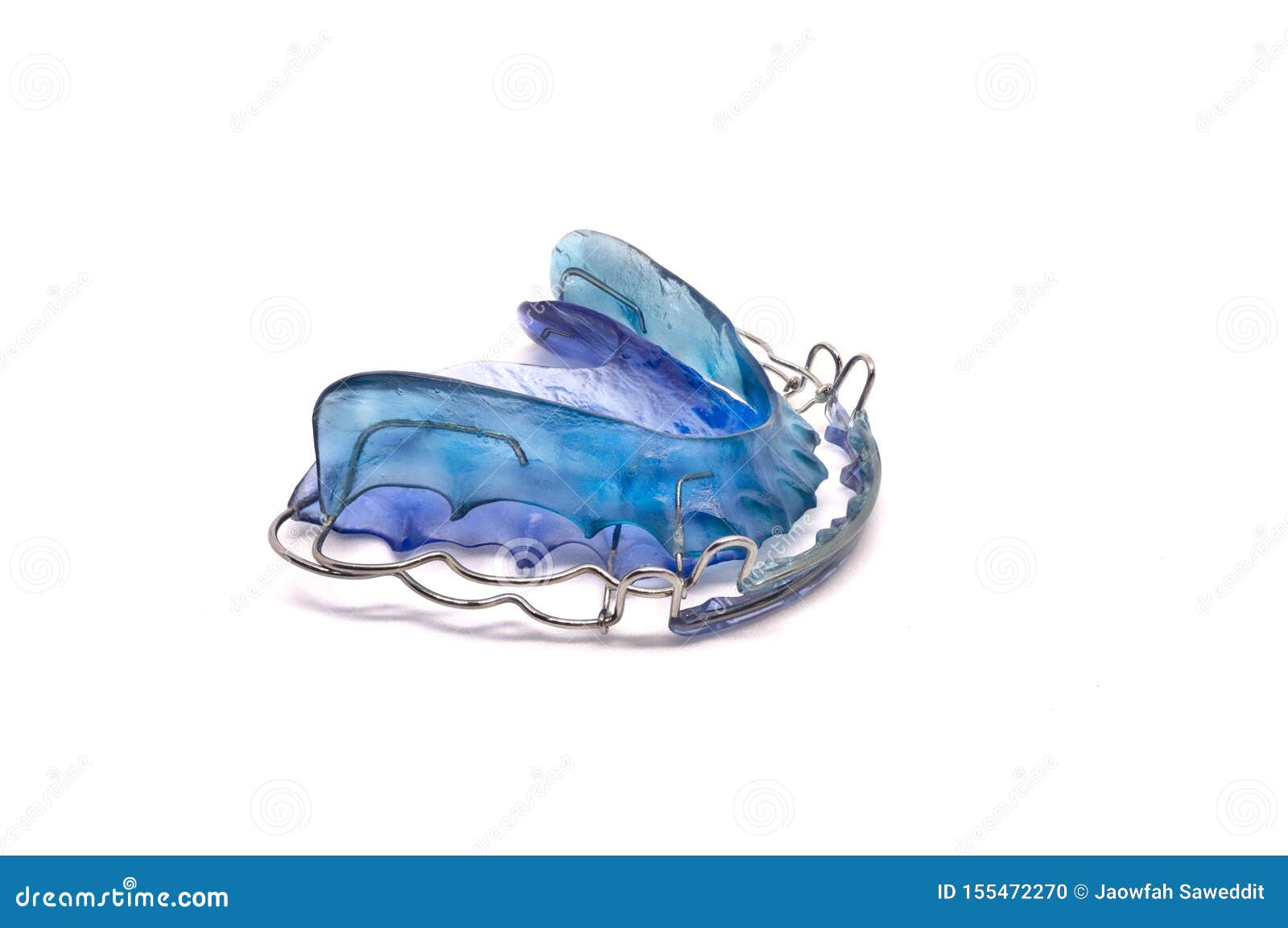 Retainer Blue on a White Background, Isolated Stock Photo - Image of ...