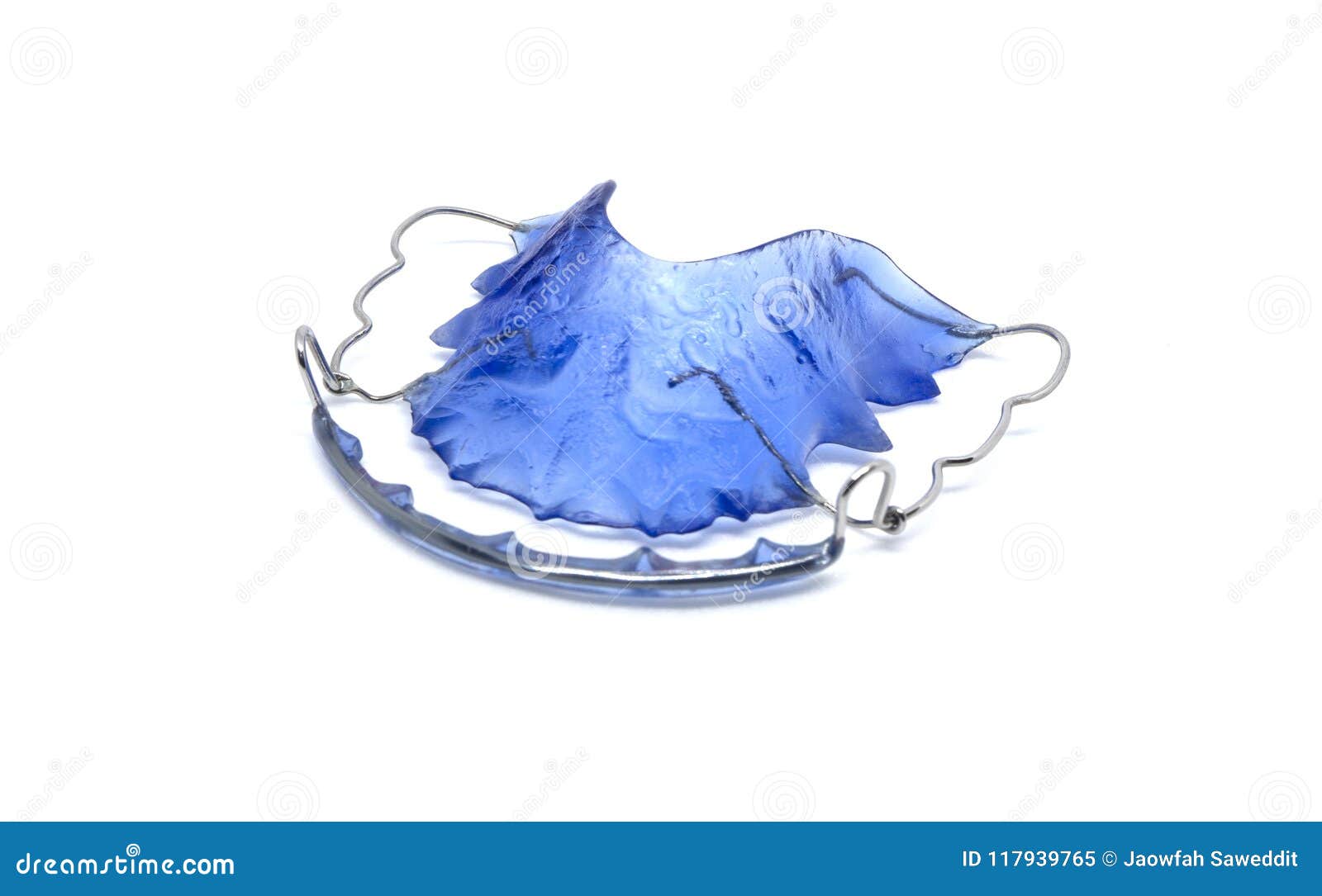Retainer Blue on a White Background, Isolated Stock Image - Image of ...