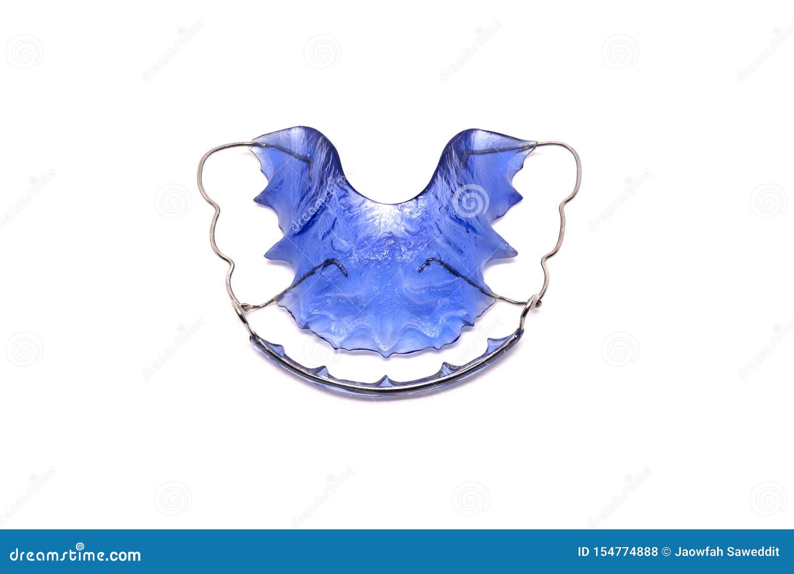 Retainer Blue on a White Background, Isolated Stock Photo - Image of ...