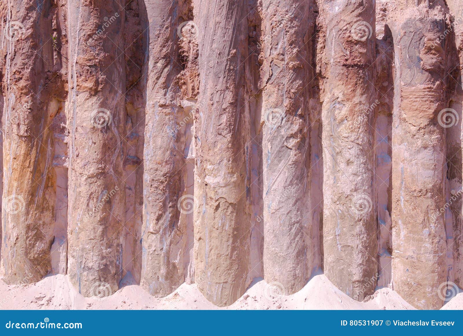 Retaining Piles And Ladder Royalty-Free Stock Image | CartoonDealer.com ...