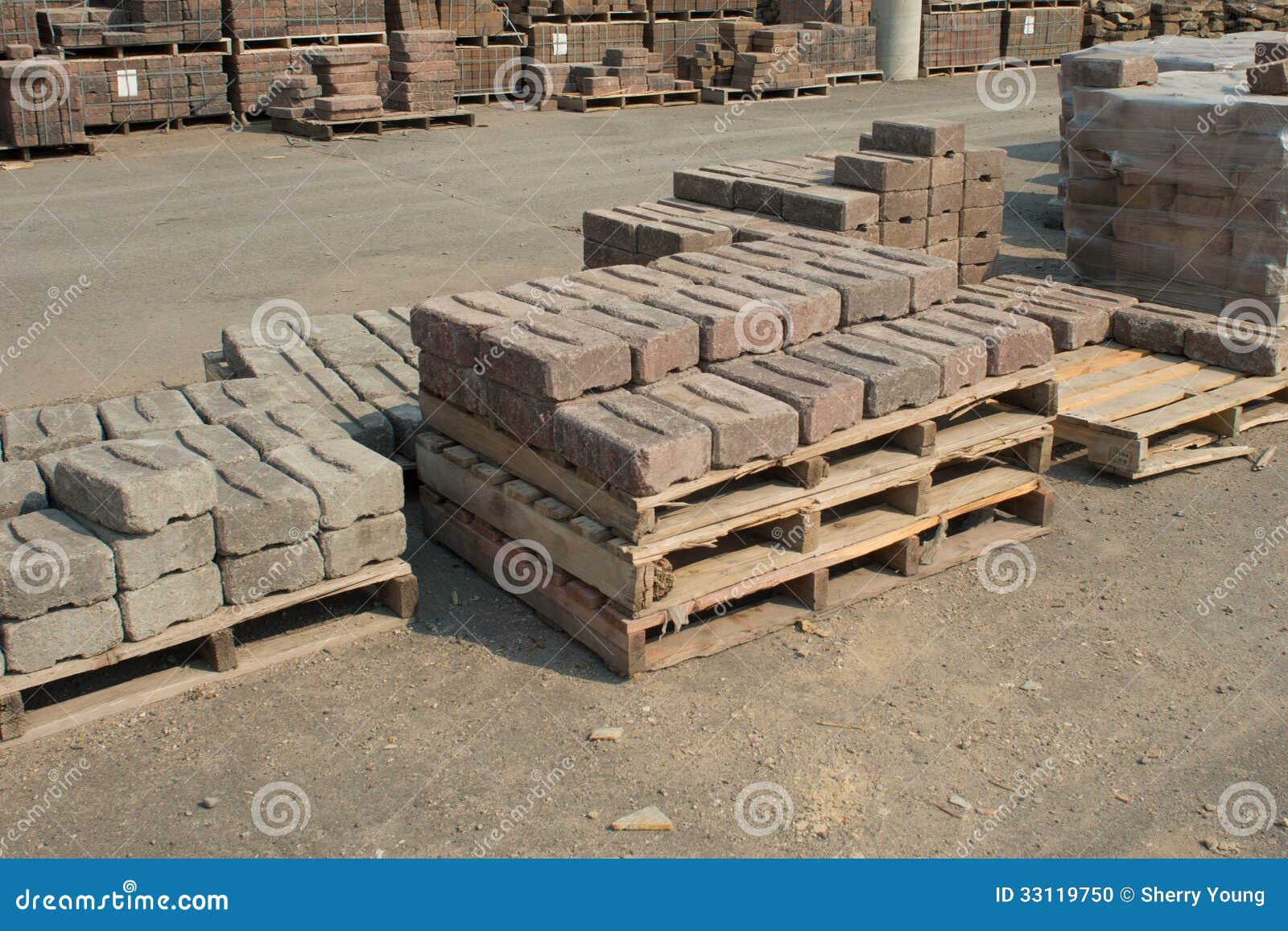 Retaining Wall Bricks stock photo. Image of masonry, site - 33119750