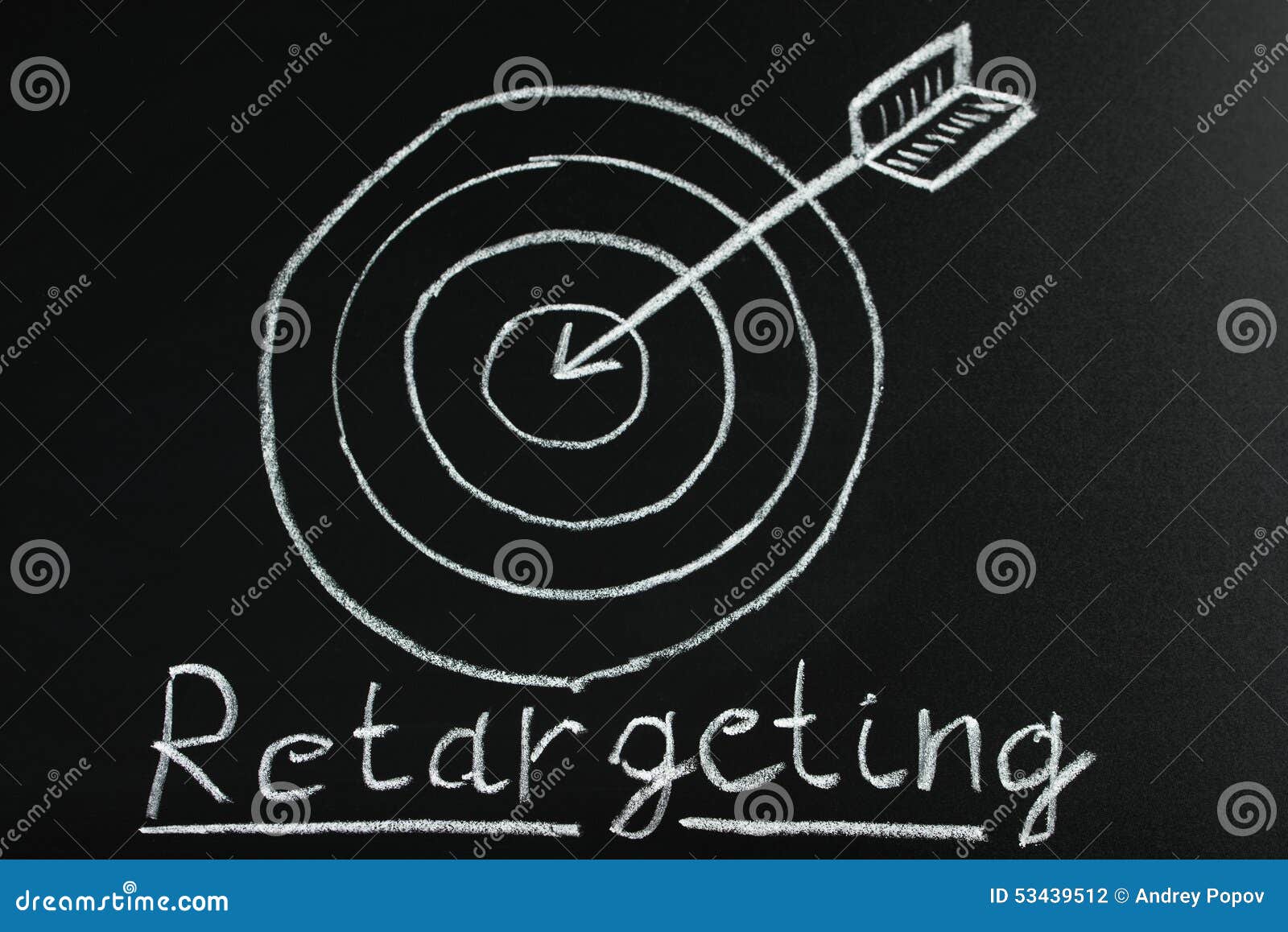 Retargeting concept stock photo. Image of accuracy, inspiration - 53439512
