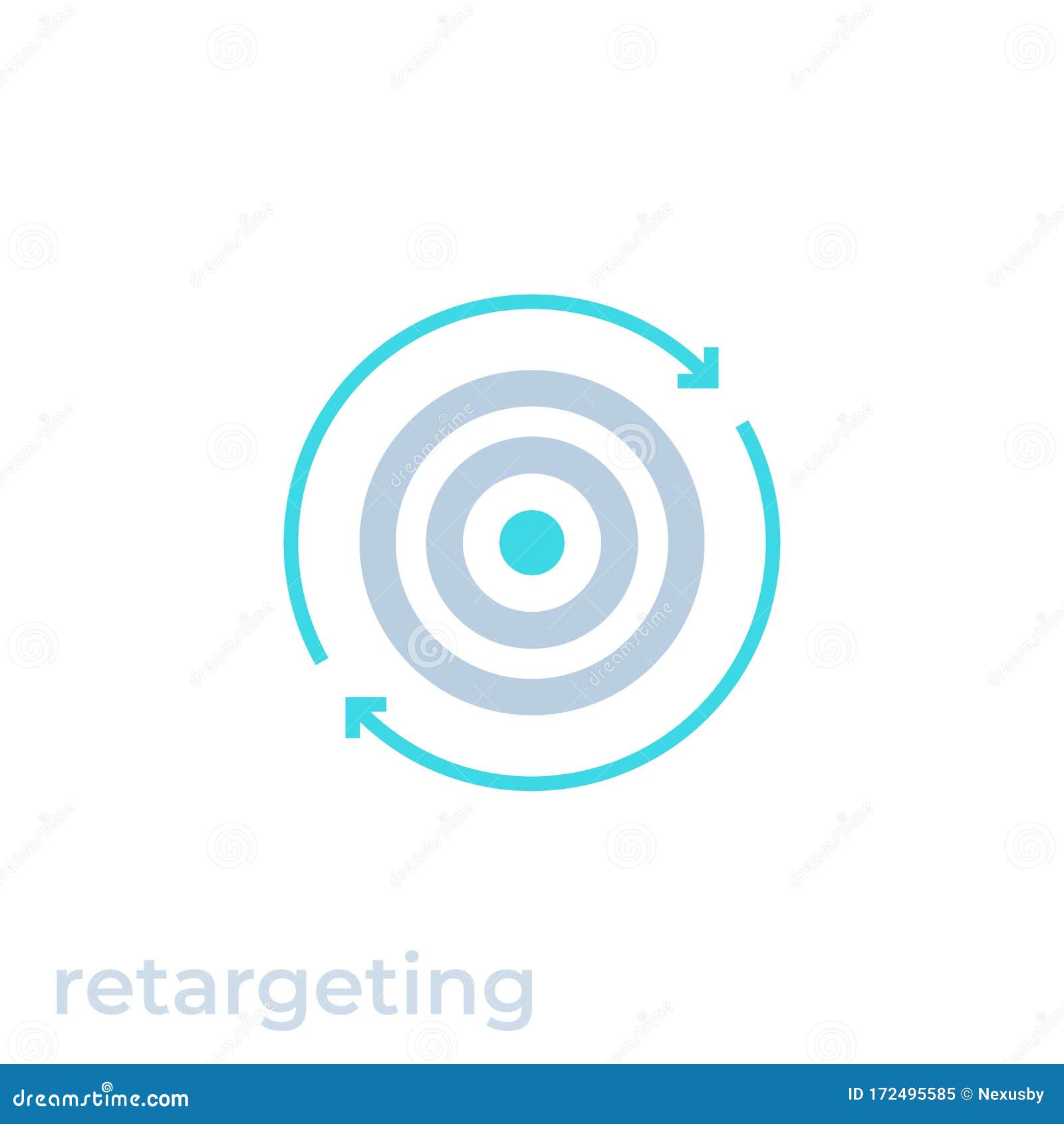 Retargeting icon, vector stock vector. Illustration of remarketing ...