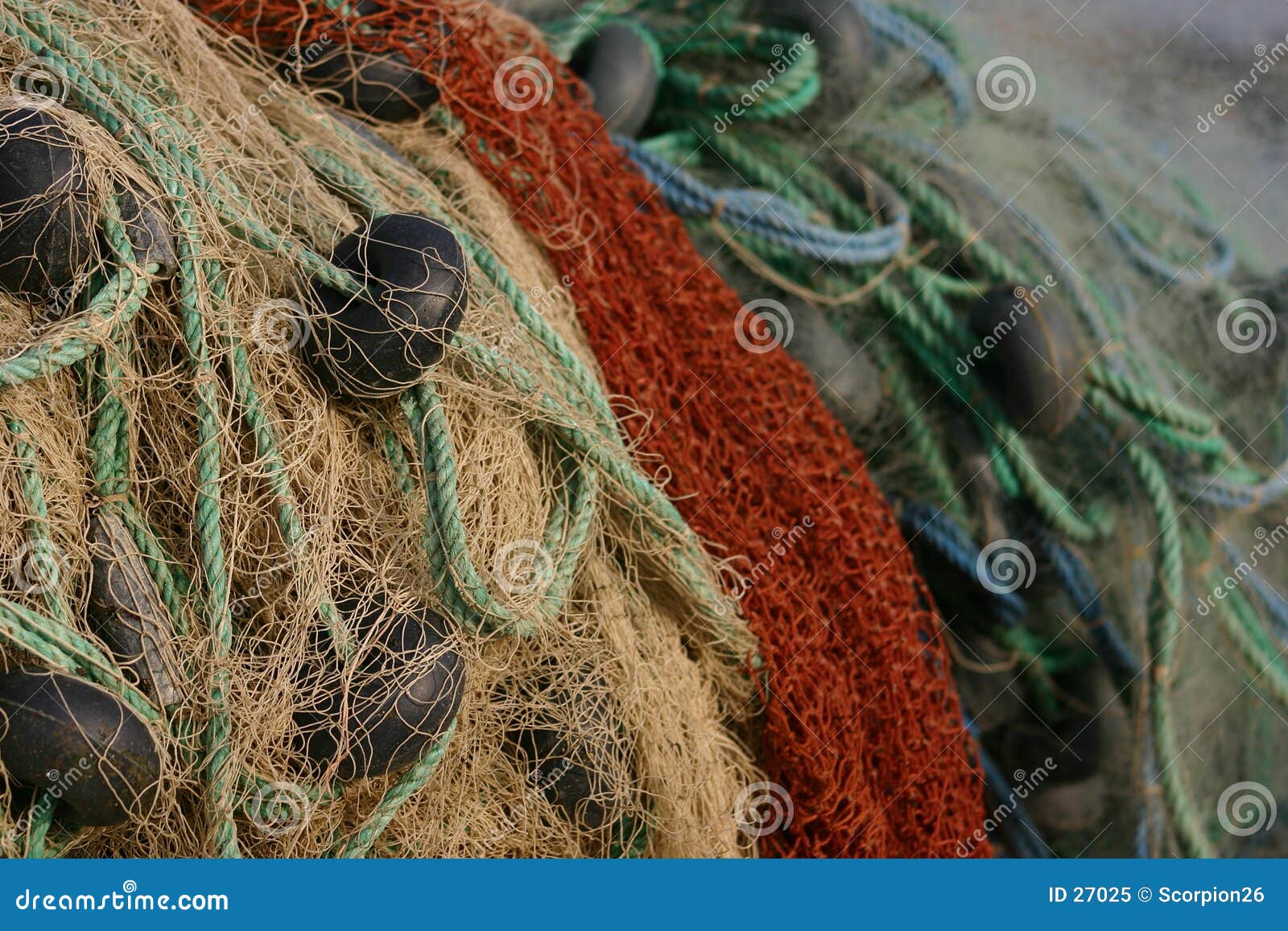 Rete da pesca immagine stock. Immagine di ingranare, galleggiante - 27025