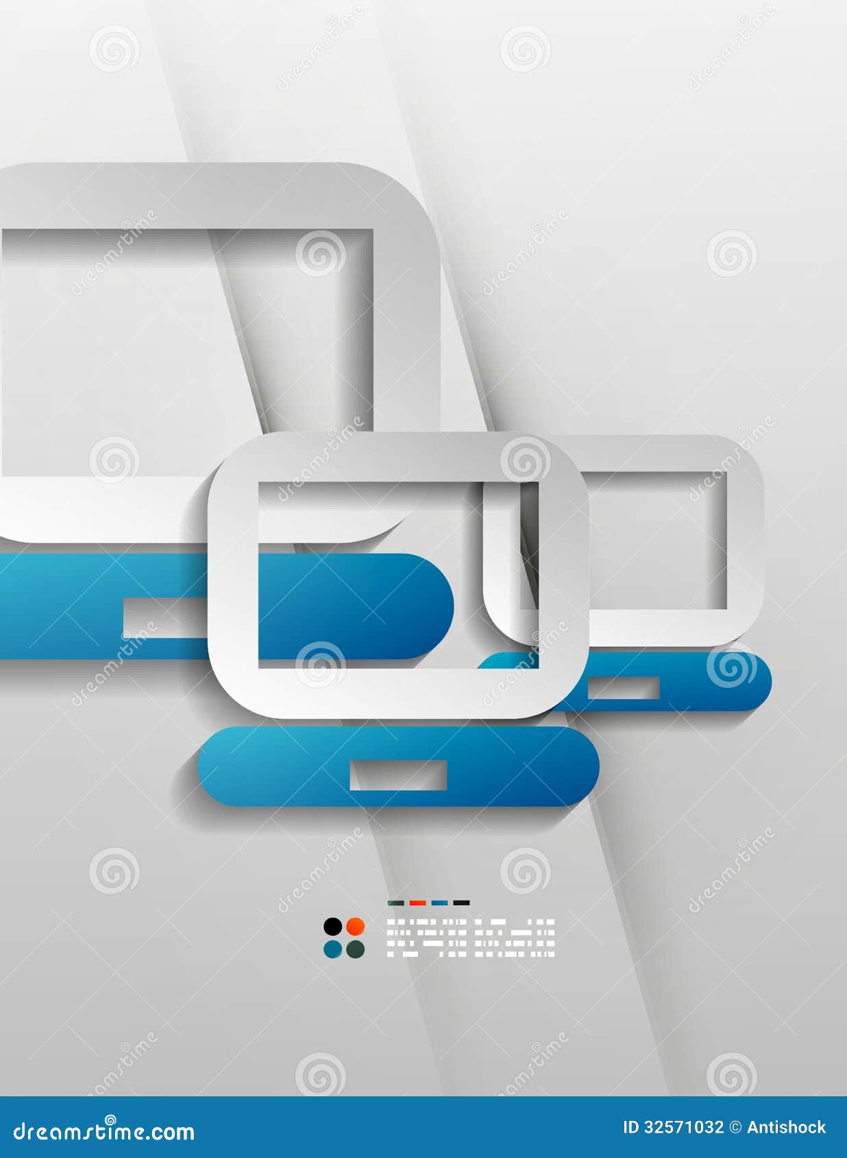 Rete Di Computer Di Carta Di Vettore Illustrazione Vettoriale ...