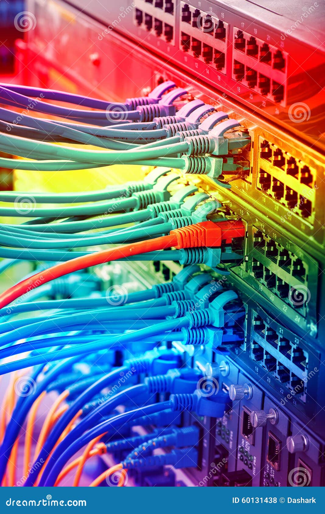 Rete Di Computer Di Tecnologia Dell'informazione Fotografia Stock ...