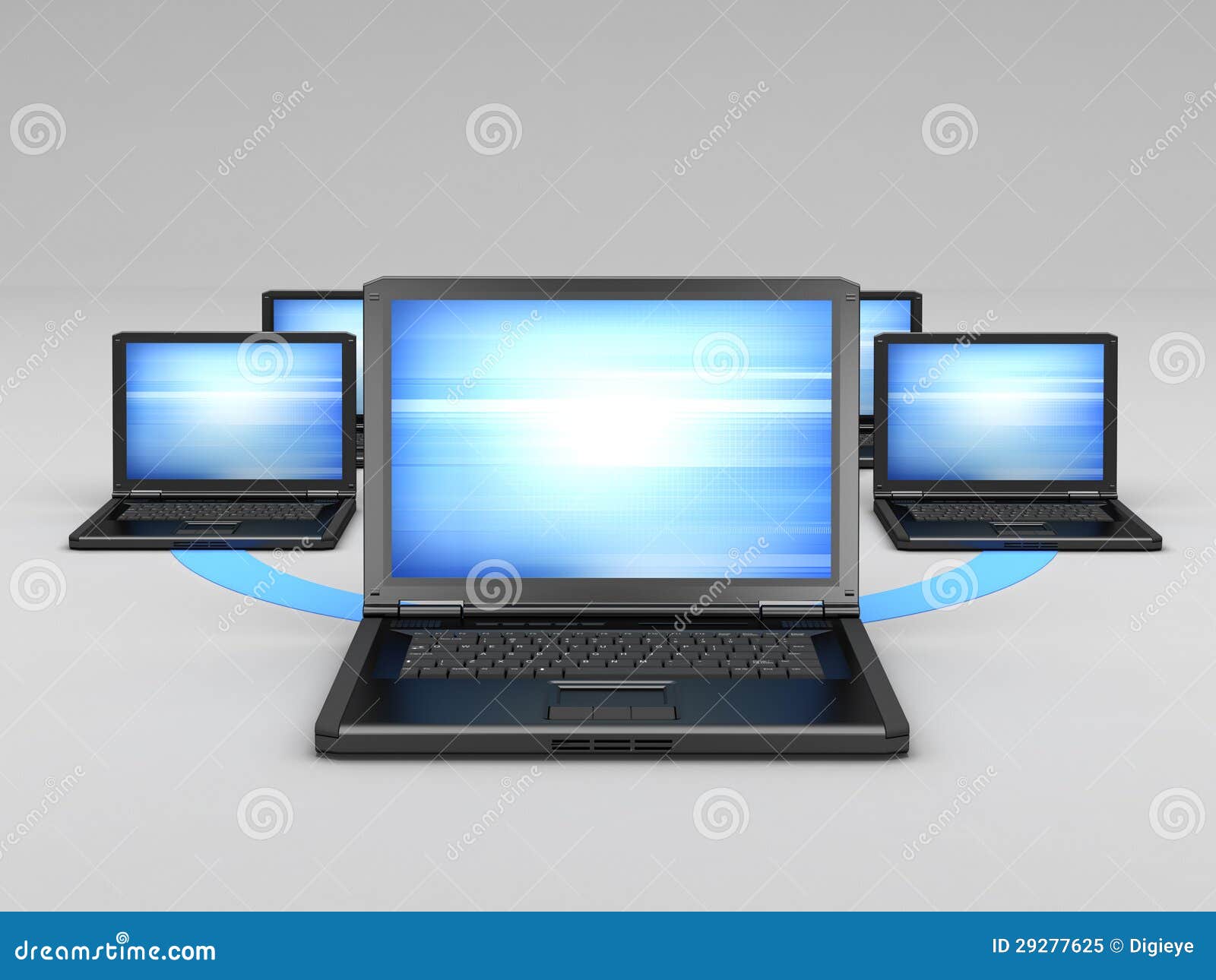 Rete Di Computer - Illustrazione Di Concetto Illustrazione di Stock ...