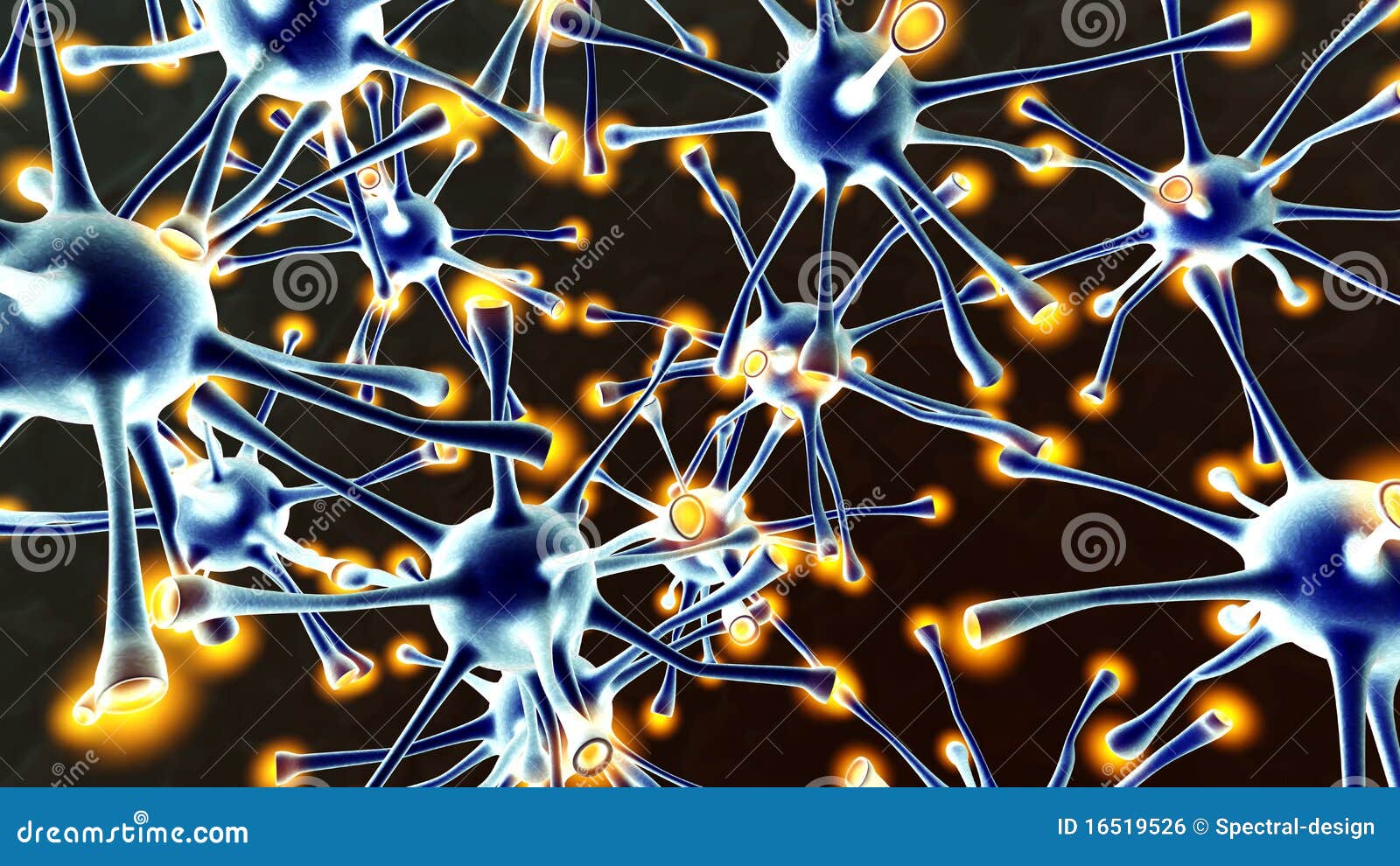 Rete di un neurone illustrazione di stock. Illustrazione di neuronale ...