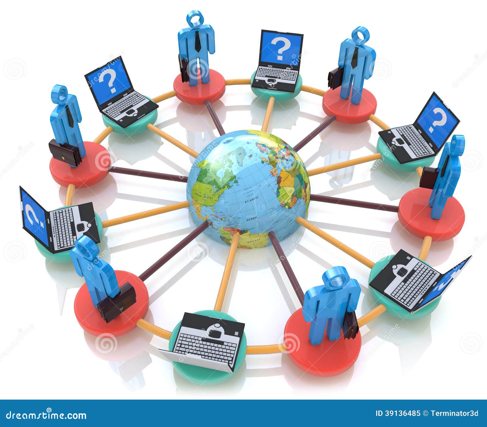 Rete globale illustrazione di stock. Illustrazione di recupero - 39136485