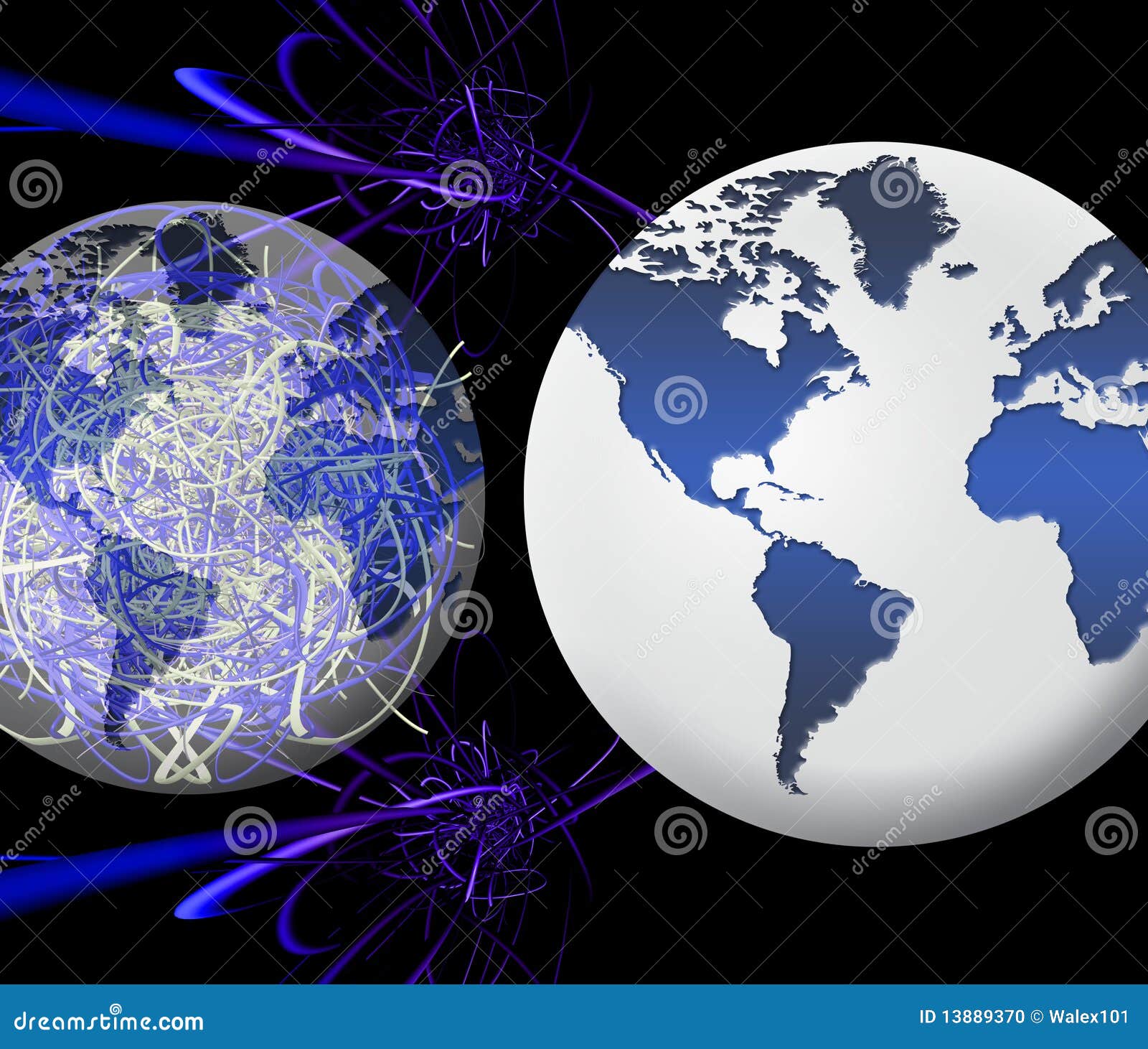 Rete Globale Del Mondo (01) Illustrazione di Stock - Illustrazione di ...