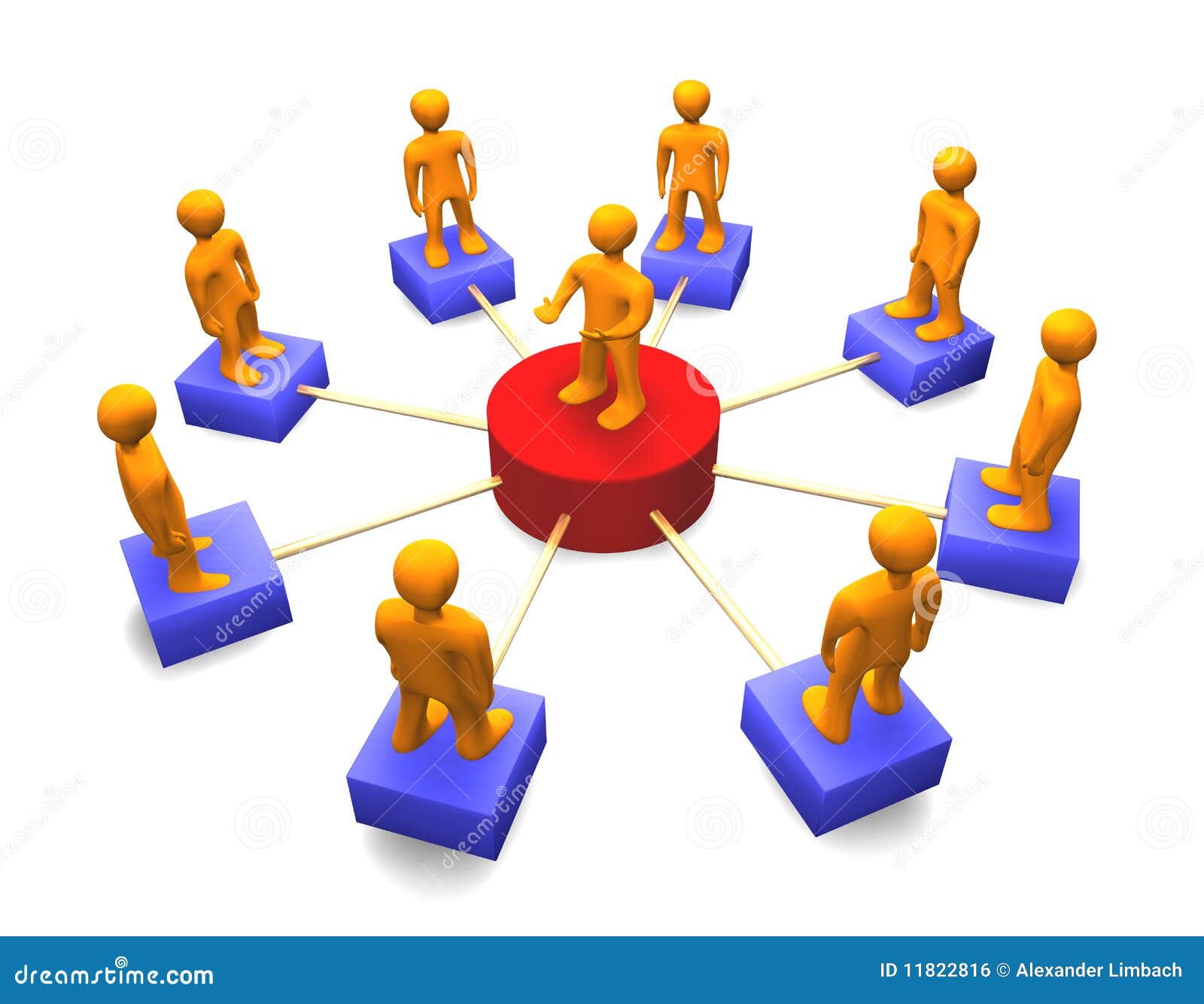 Rete sociale 3D illustrazione di stock. Illustrazione di collegamento ...