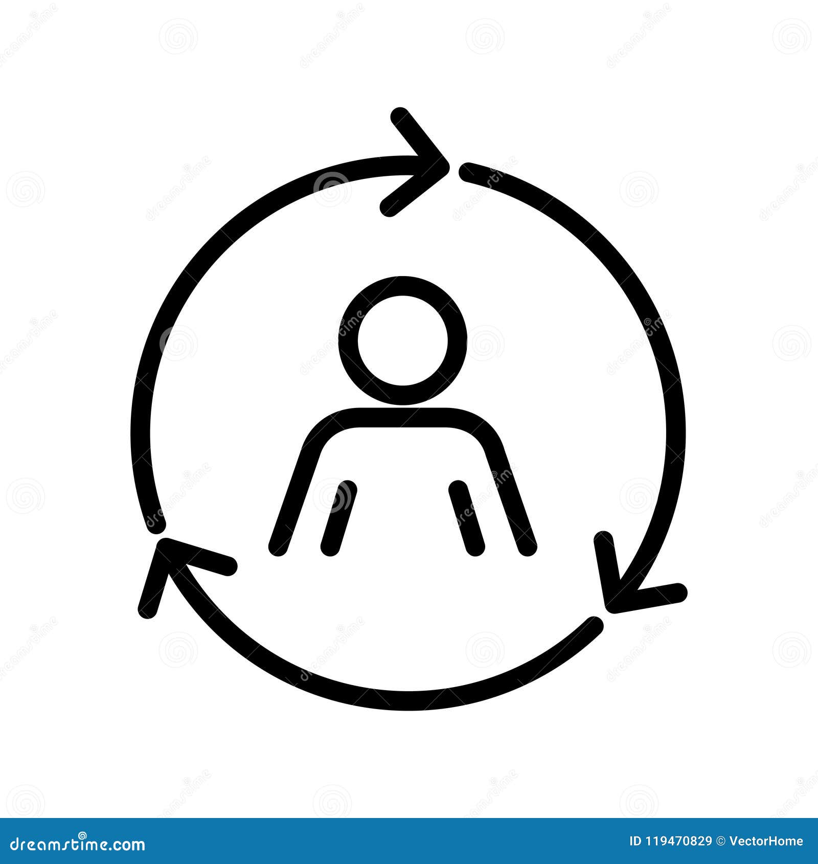 Retention Icon, Vector Illustration Stock Vector - Illustration of ...