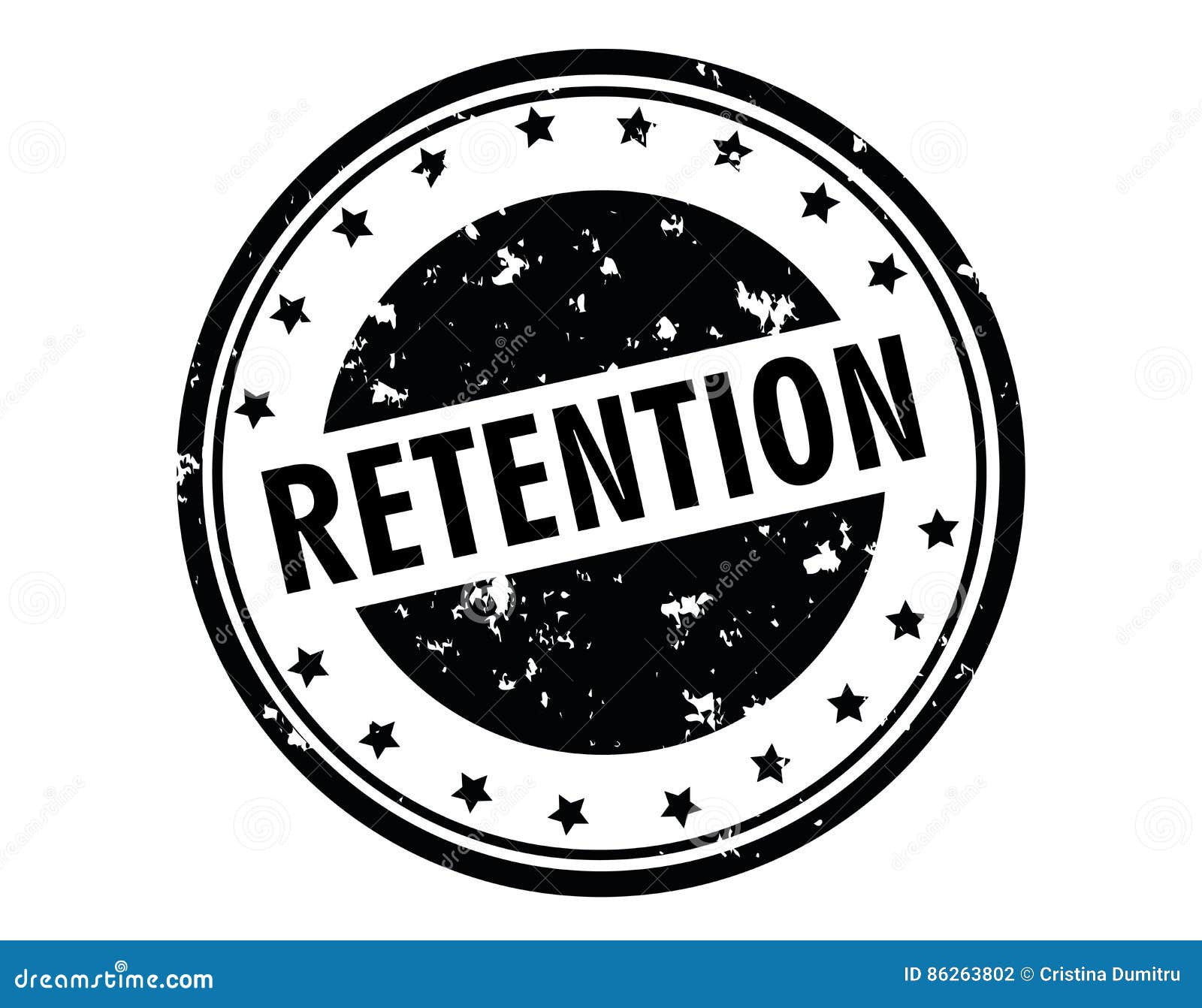 Retention stamp stock vector. Illustration of retention - 86263802