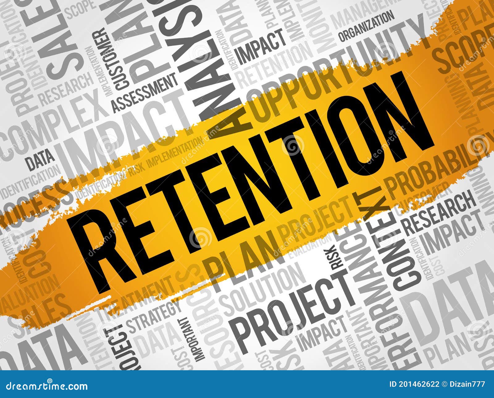 RETENTION Word Cloud Collage Royalty-Free Stock Photography ...