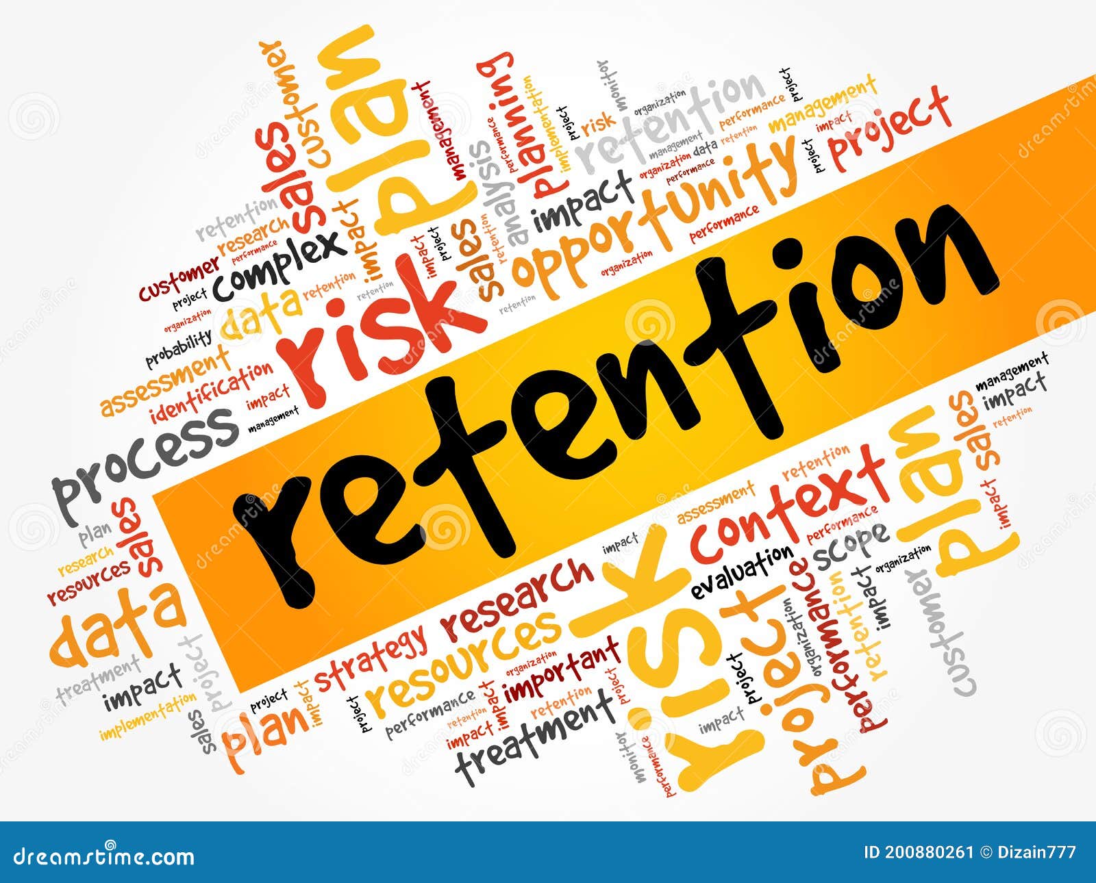 Retention Word Cycle Retain Customers Employees Royalty-Free Stock ...
