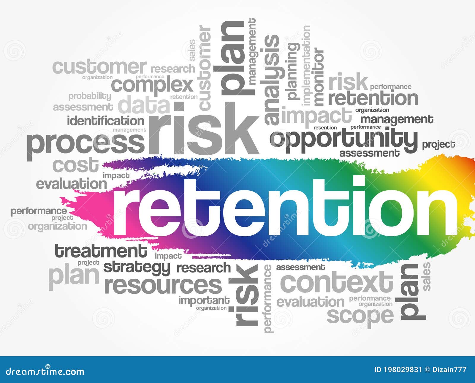 RETENTION Word Cloud Collage Stock Illustration - Illustration of ...