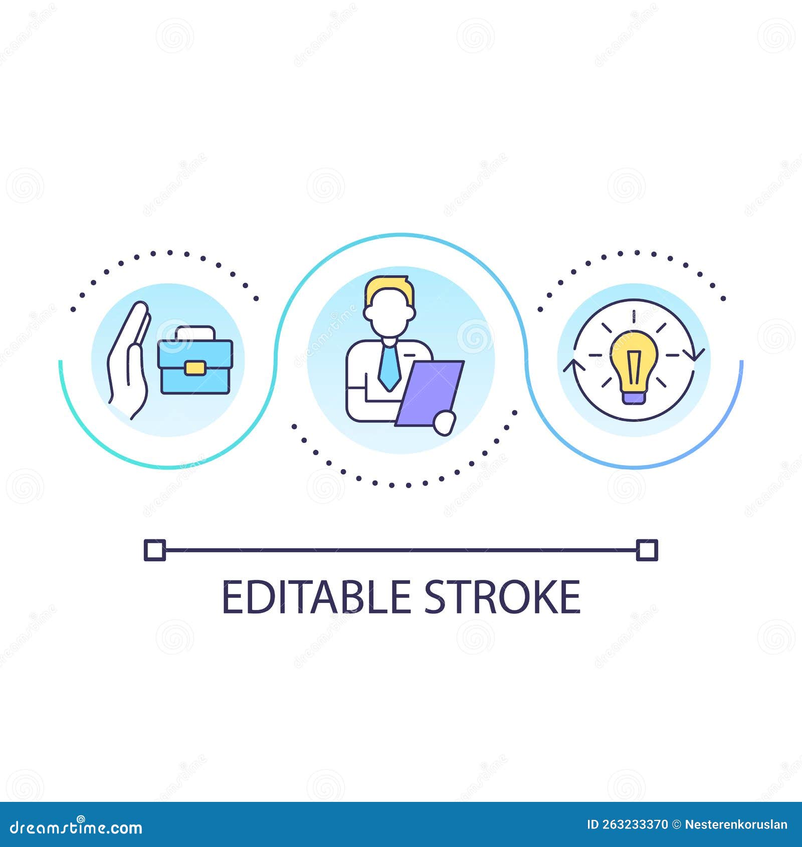 Rethink Hiring Process Loop Concept Icon Stock Vector - Illustration of ...