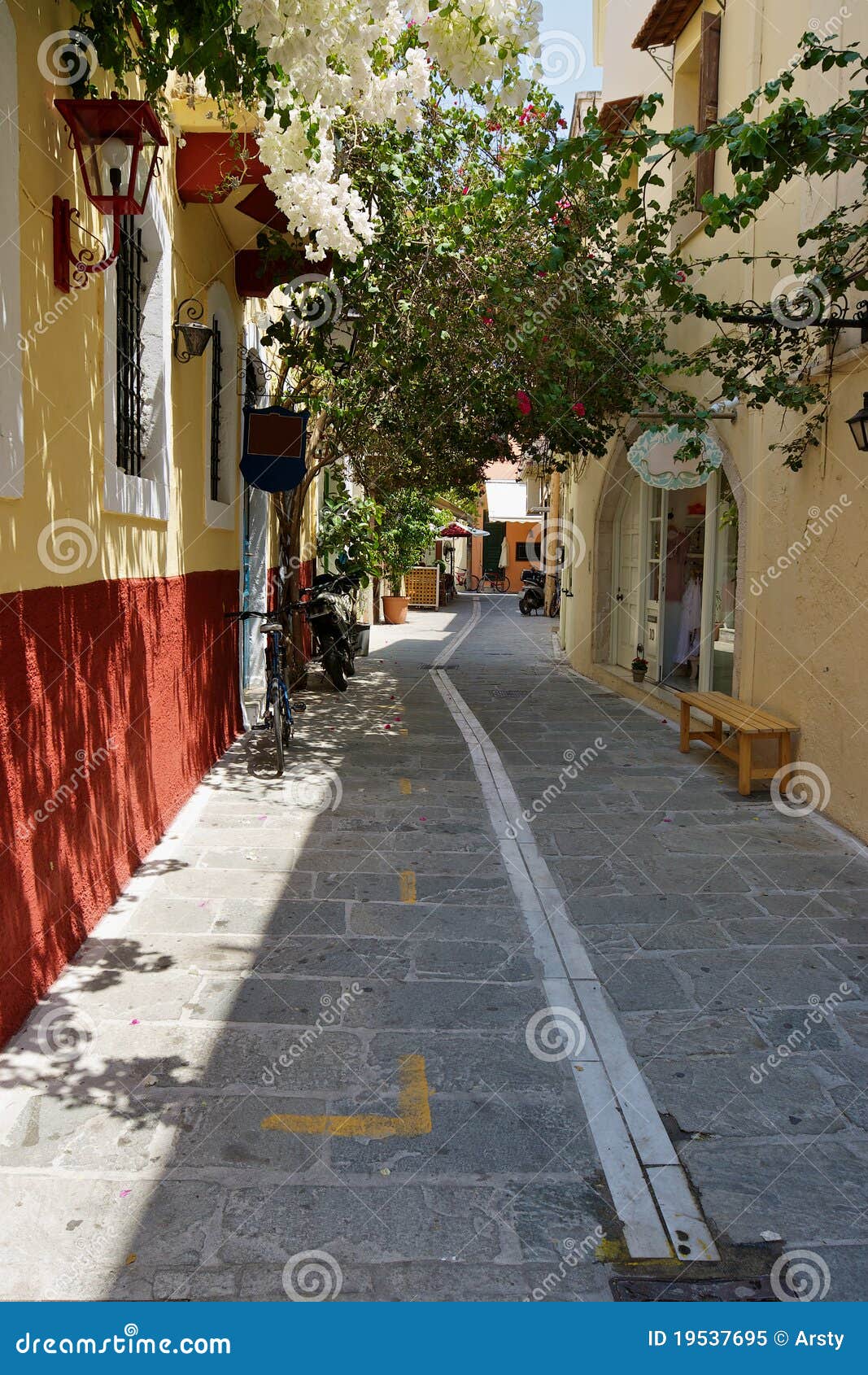 Rethymno, Crete, Grecia immagine stock. Immagine di ciottolo - 19537695