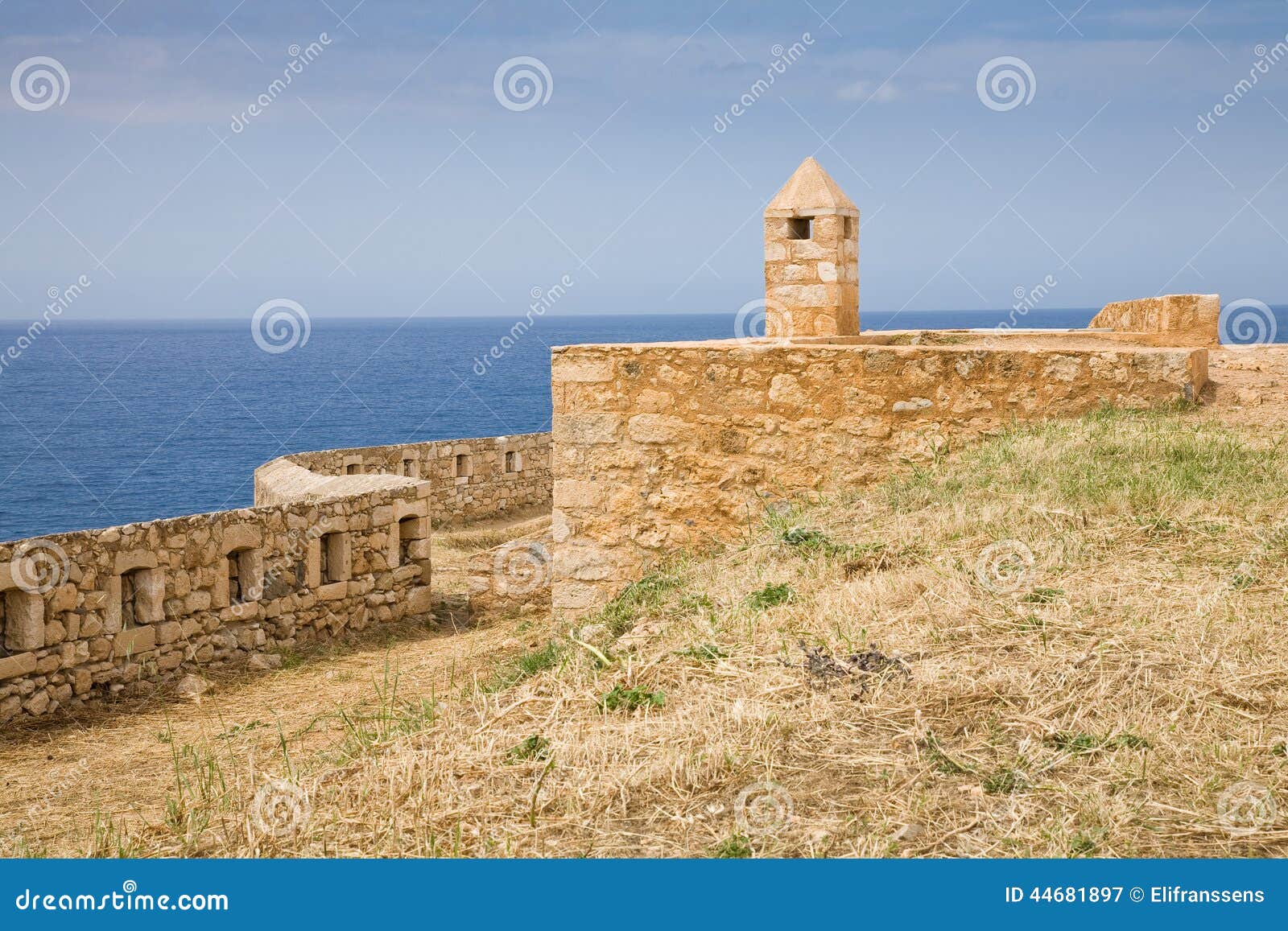 Rethymno Fortress, Crete stock image. Image of mediterranean - 44681897