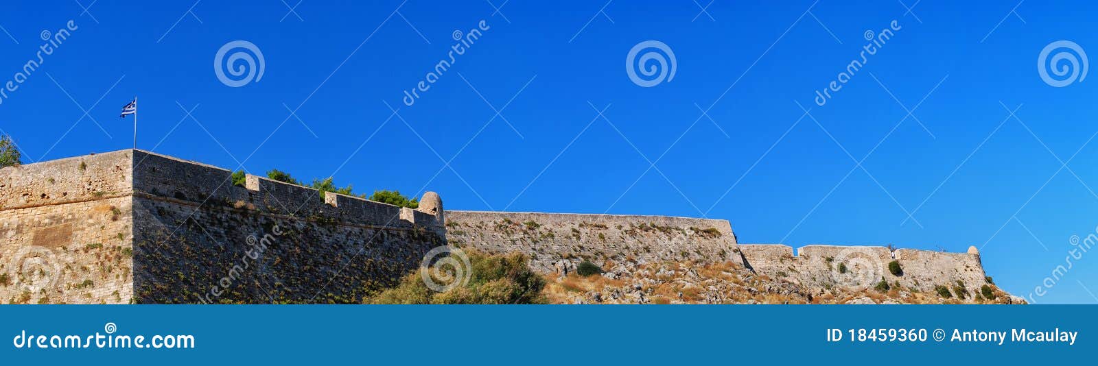 Rethymnon fort panorama 03 stock photo. Image of historic - 18459360